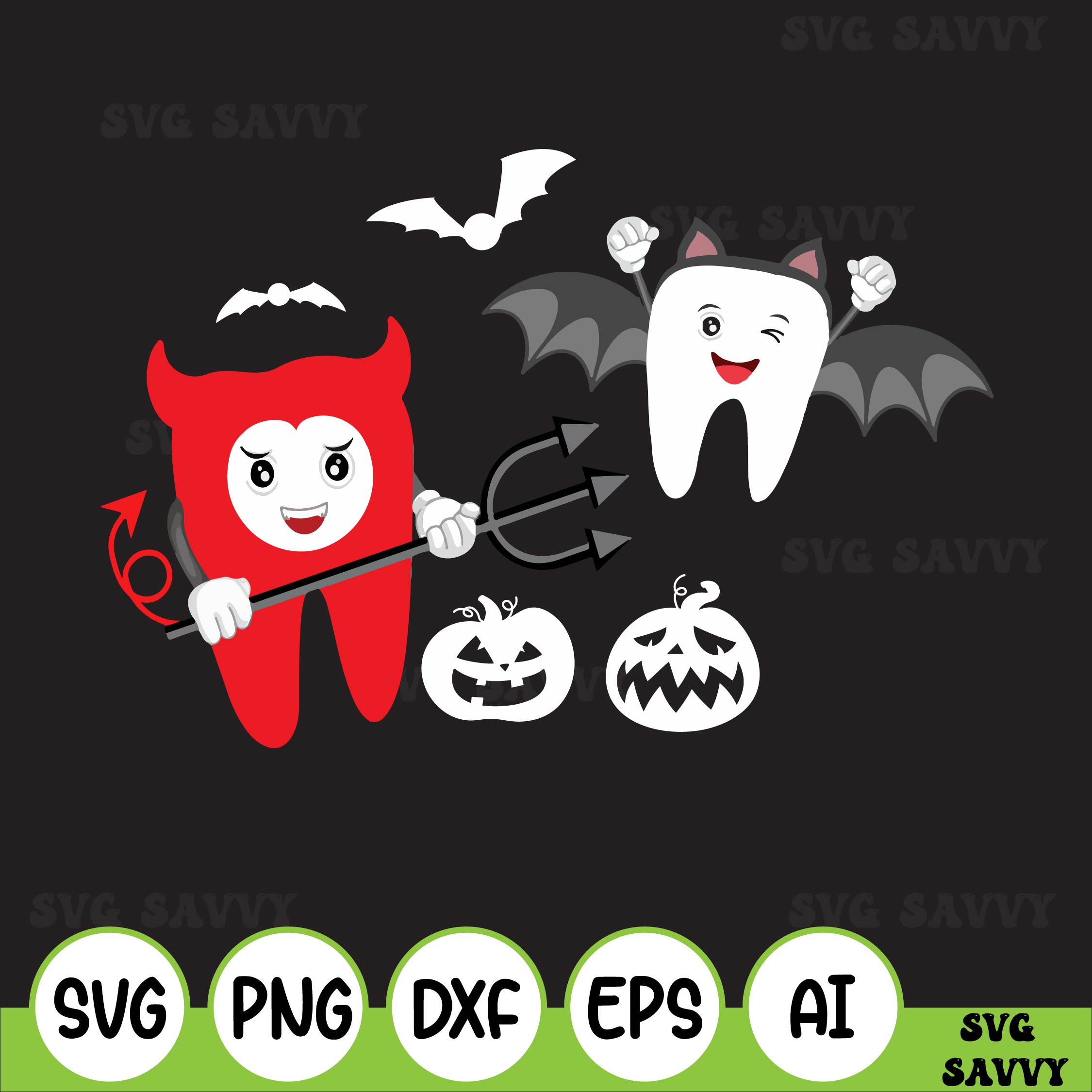 Tooth Svg, Tooth Halloween Svg | Inspire Uplift