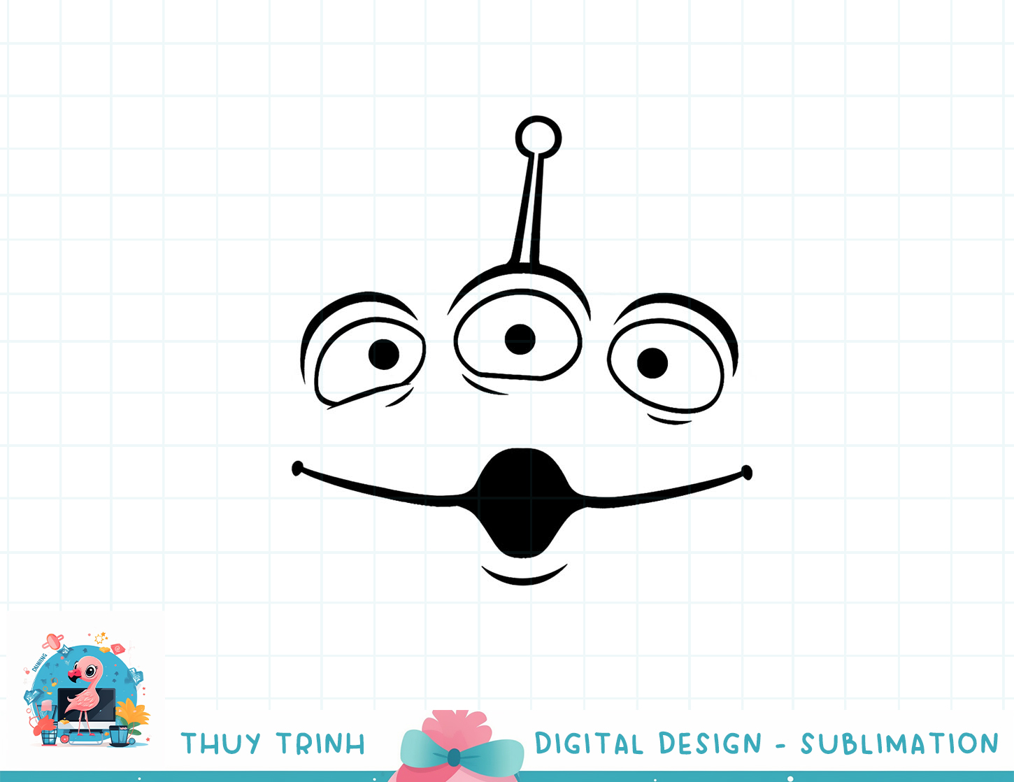 Disney Pixar Toy Story Alien Face Halloween png, sublimation | Inspire ...