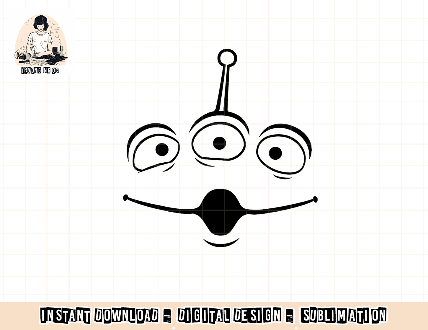 Disney Pixar Toy Story Alien Face Halloween png, sublimation - Inspire ...