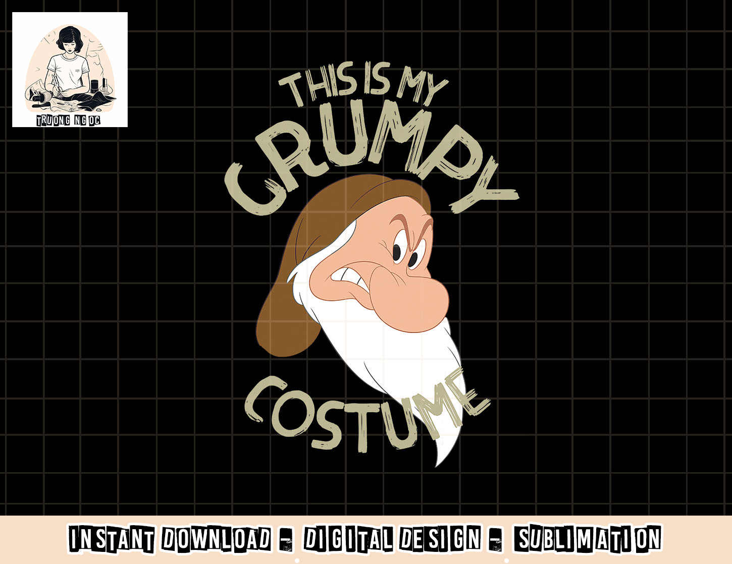 Disney Snow White This Is My Grumpy Costume Halloween png, s - Inspire ...