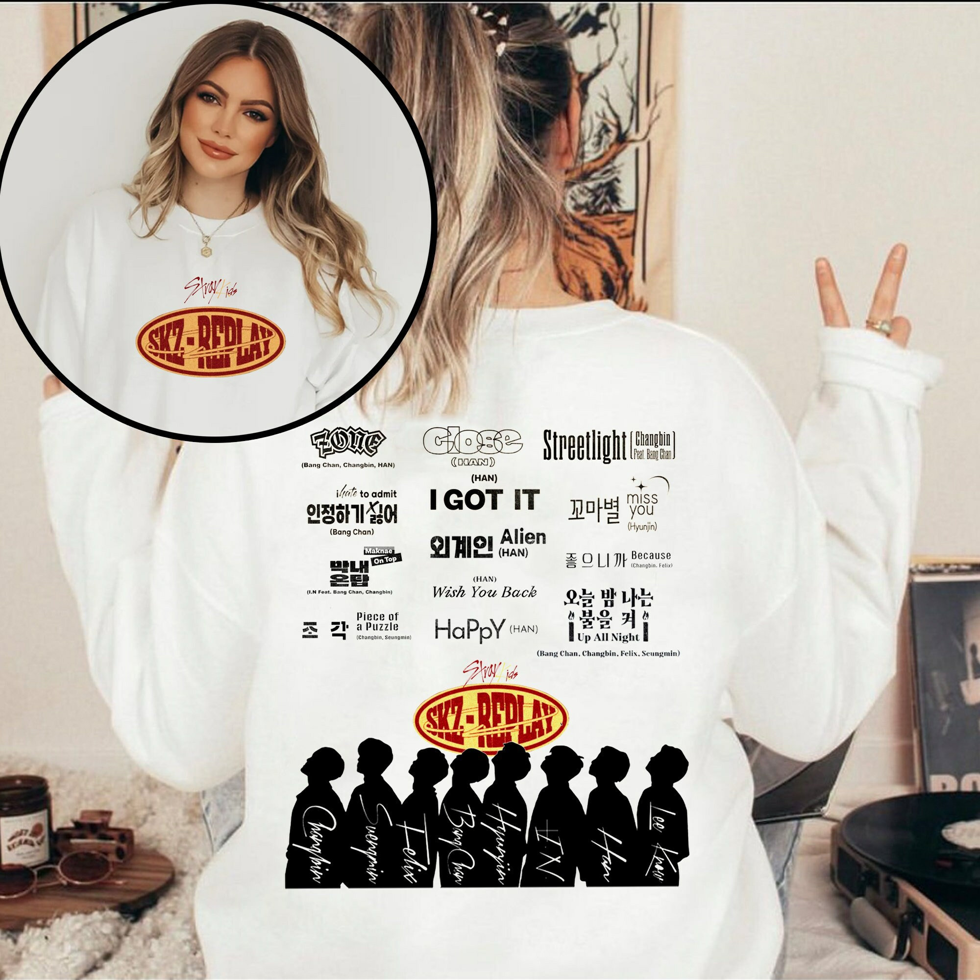 SKZ-Replay Track List Album Stray Kids Shirt, New Album | Inspire Uplift