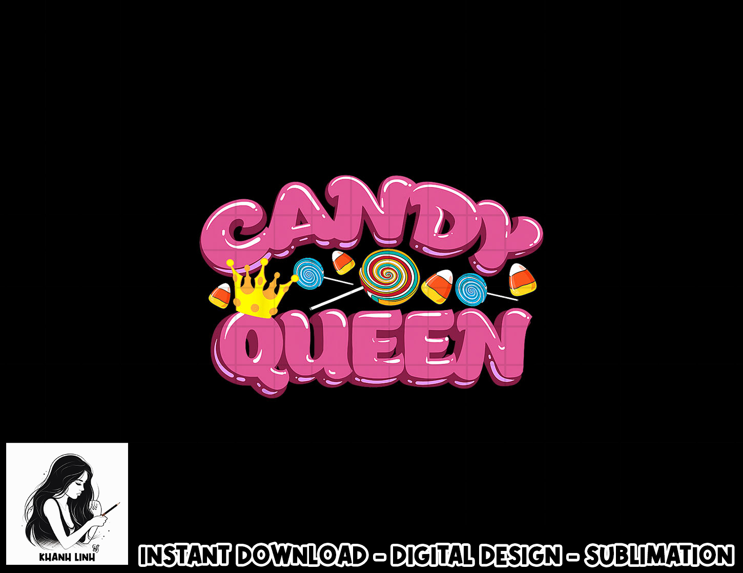 Funny Candy Queen Gift For Lollipop Lover Sweet Tooth Women | Inspire ...