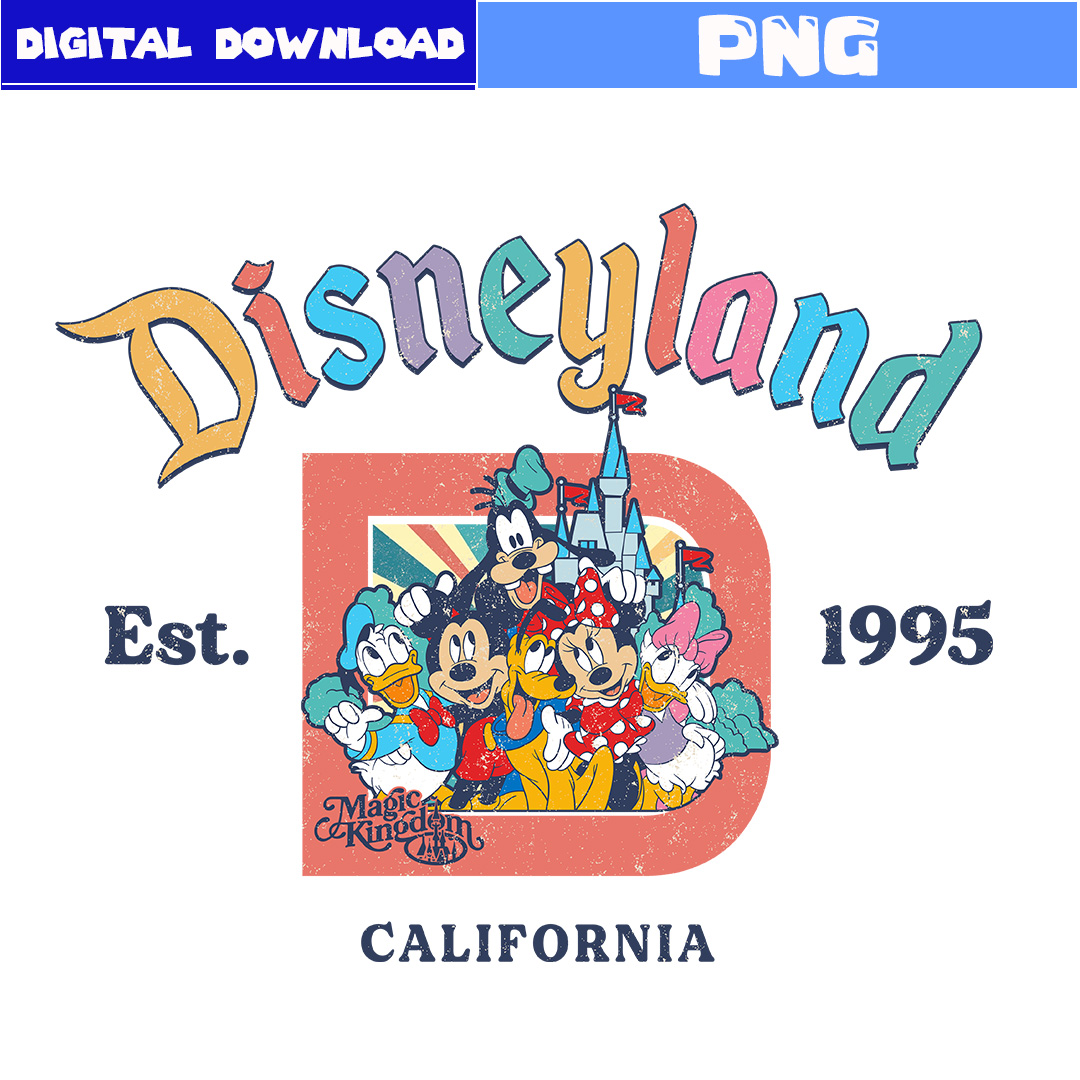 Disneyland Est 1995 California Png, Disneyland Est 1995 Png, - Inspire ...