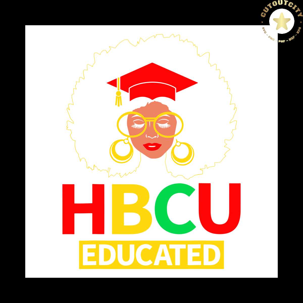 HBCU Educated Historical Black College Graduate Svg, Holiday | Inspire ...