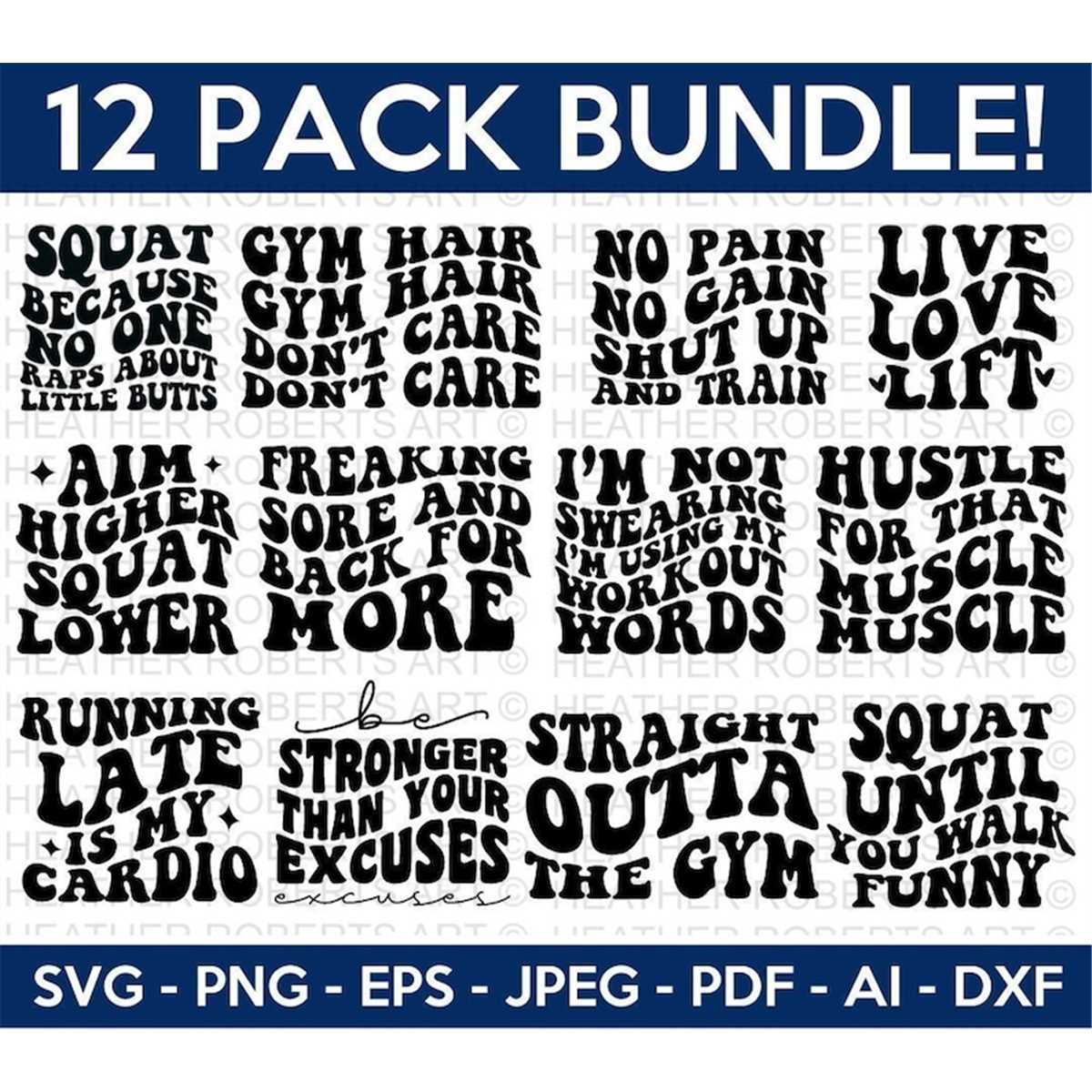 Fitness Retro Svg Bundle, Gym Svg Bundle, Workout Svg, Worko | Inspire ...