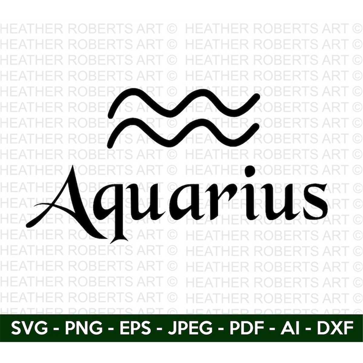 Aquarius SVG, Aquarius Zodiac Svg, Zodiac Signs SVG, Astrolo | Inspire ...