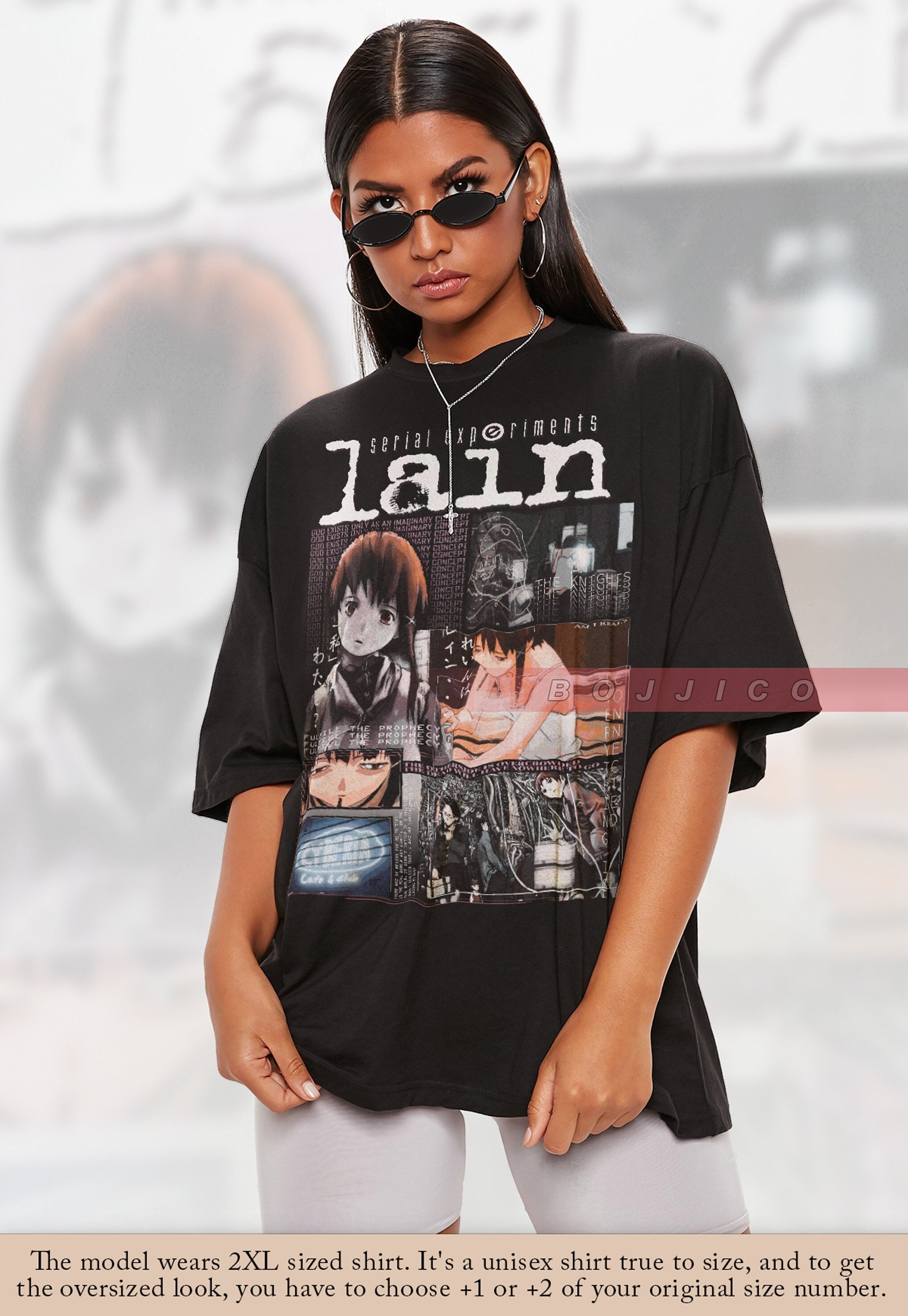 SERIAL EXPERIMENTS LAIN Shirt, Classic Lain Iwakura Tshirt, - Inspire ...