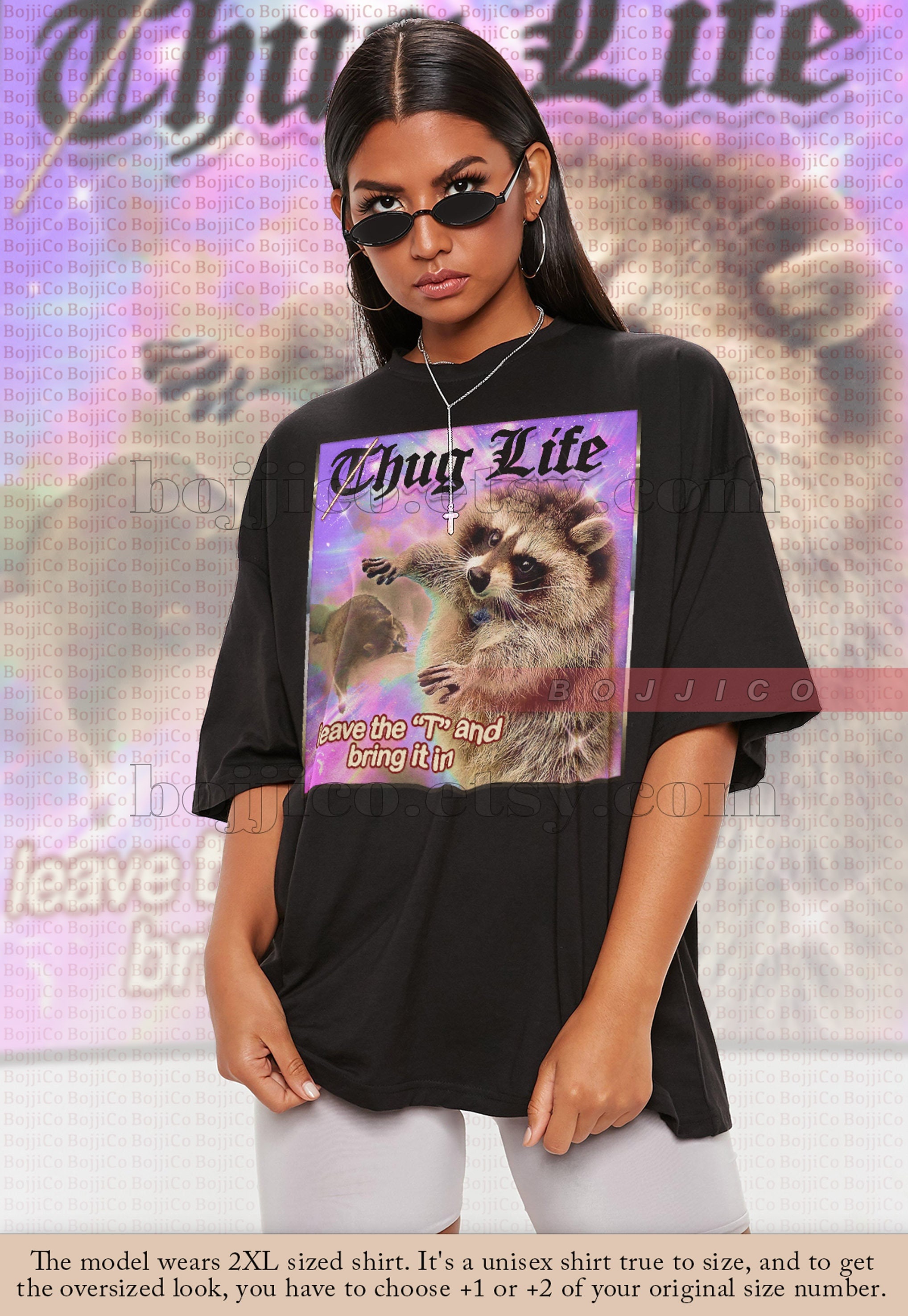 THUG LIFE Hug Life Meme, Opossums Lover Shirt, Possums Shirt | Inspire ...