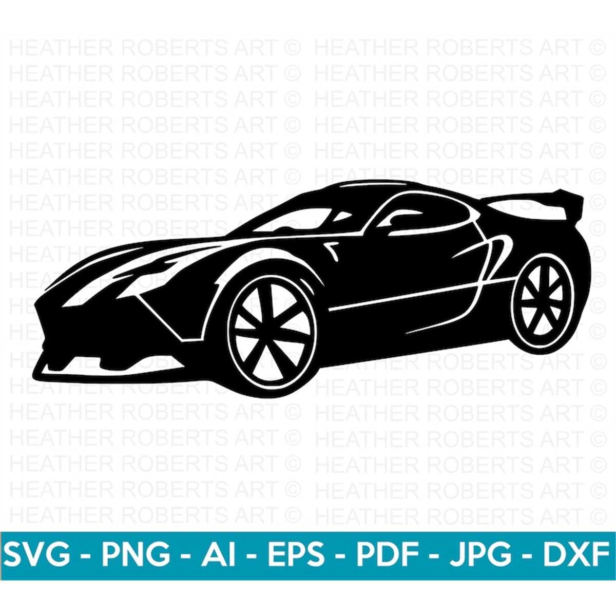 Sports Car SVG, Sports Car Silhouette, Luxury Car svg, Racin | Inspire ...