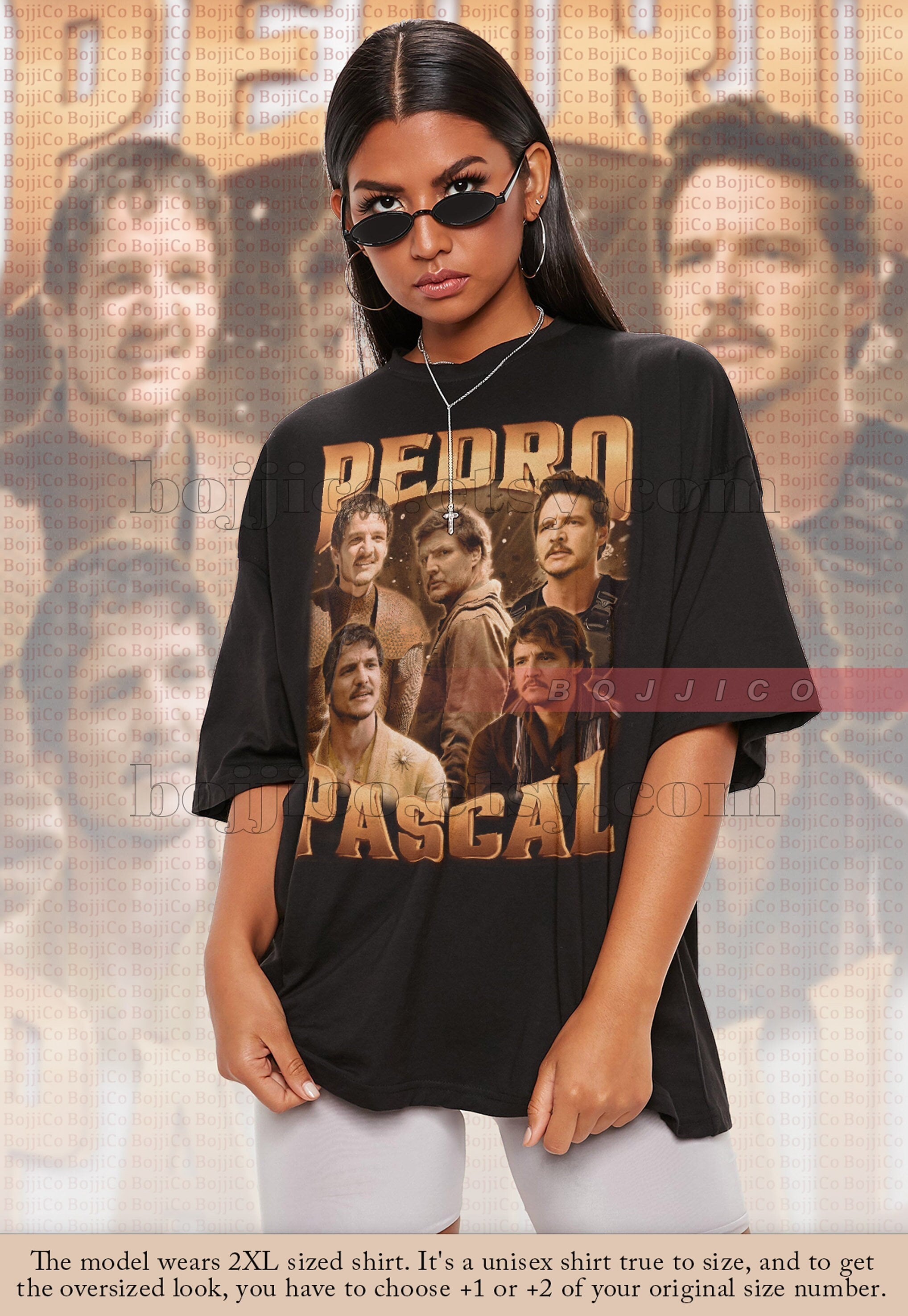 PEDRO PASCAL Shirt, Actor Pedro Pascal Shirt Retro 90s, Javi | Inspire Uplift