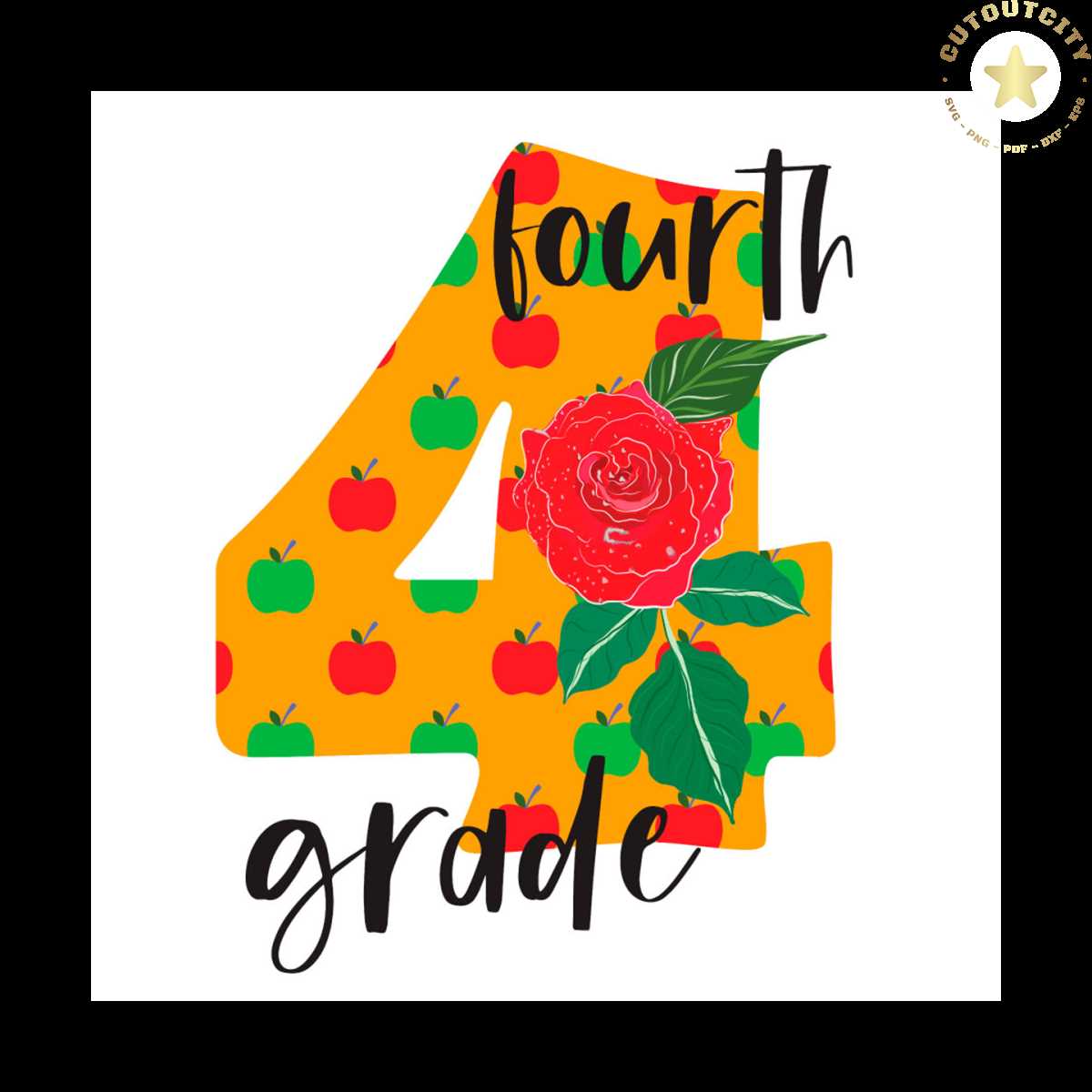 Fourth grade PNG sublimation, 4th grade PNG | Inspire Uplift