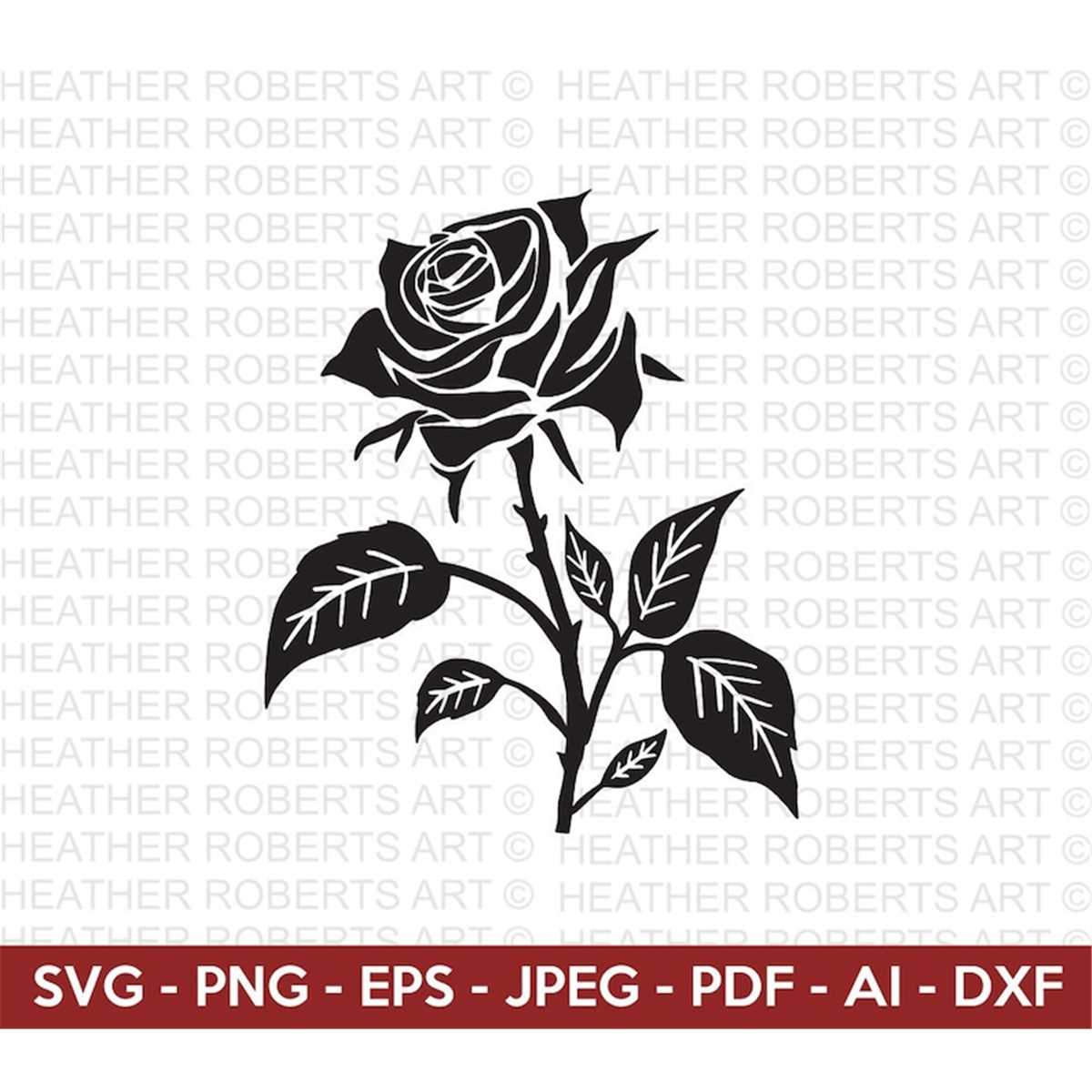 Rose Flower SVG, Floral Decoration SVG, Rose svg, Flower SVG - Inspire ...