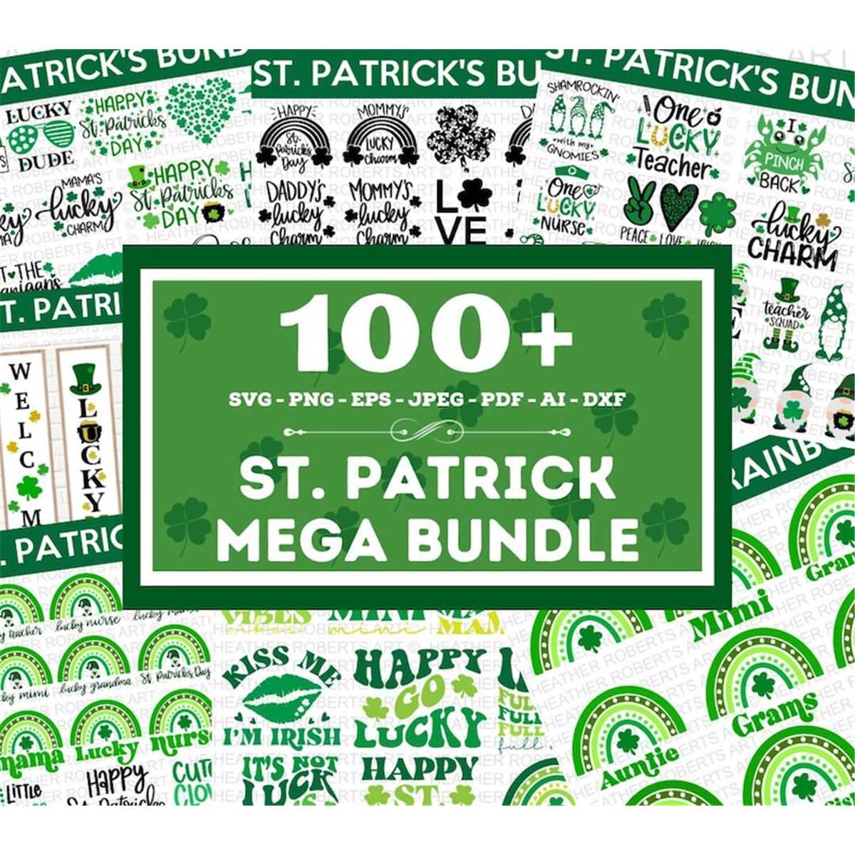St Patrick MEGA BUNDLE, St Patrick Svg Bundle,100 Designs, H | Inspire ...