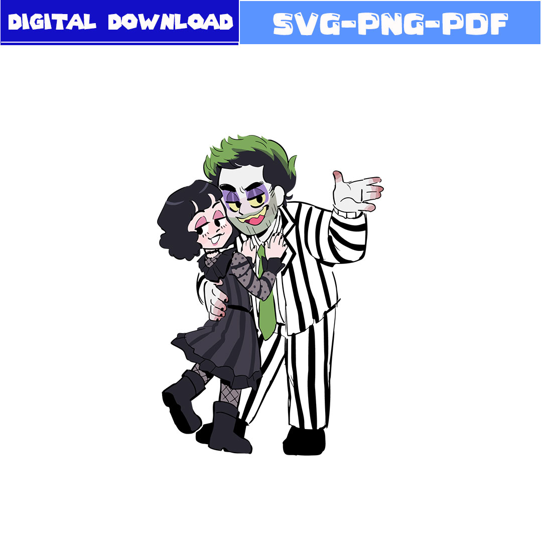 Beetlejuice And Lydia Svg, Lydia Svg, Horror Movie Svg, Horr | Inspire ...