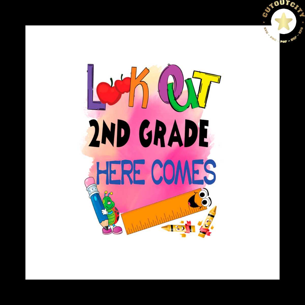 Look out 2nd grade here comes SVG PNG, 2nd grade SVG | Inspire Uplift