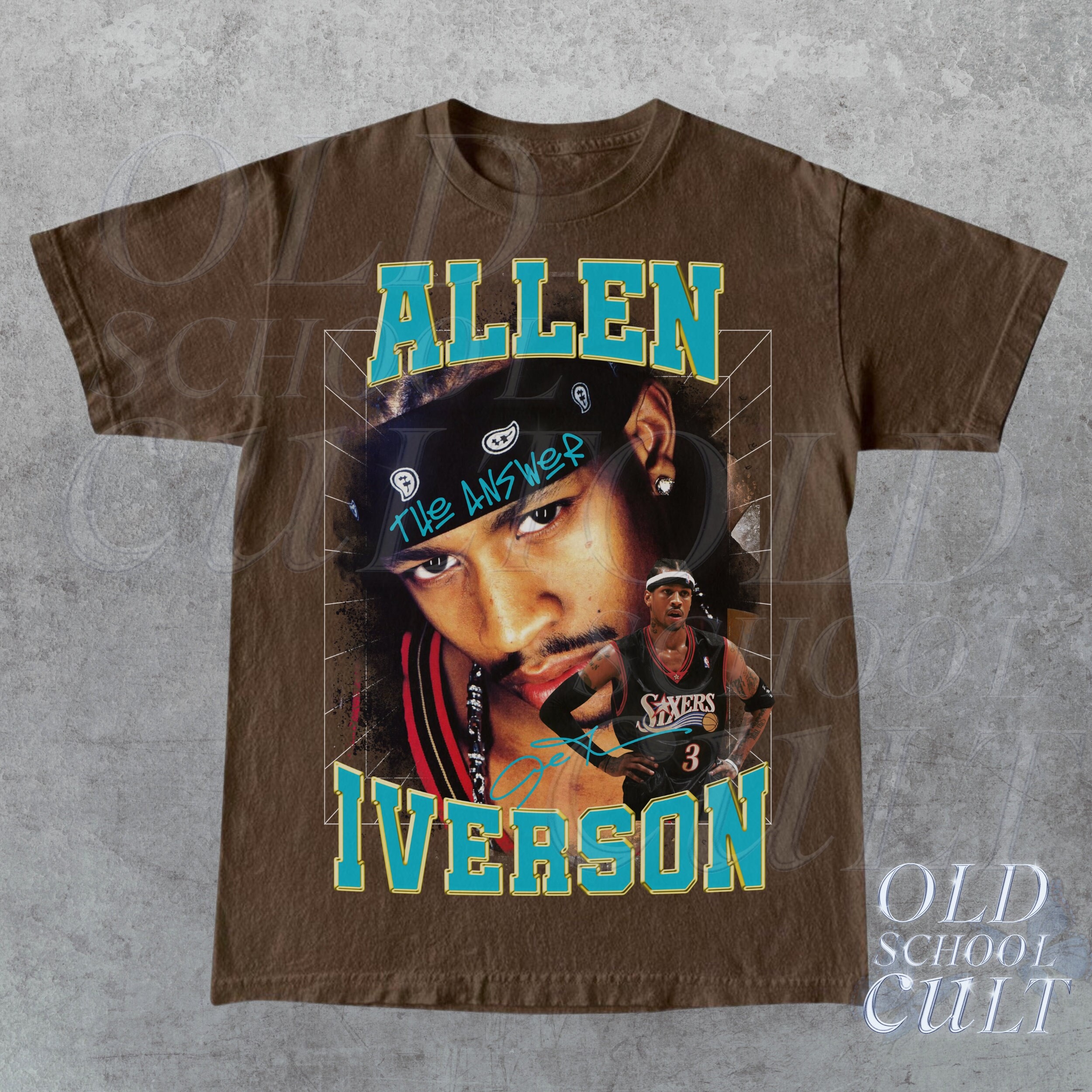 Vintage Allen Iverson Graphic T-Shirt, The Answer 90s Graphi | Inspire Uplift