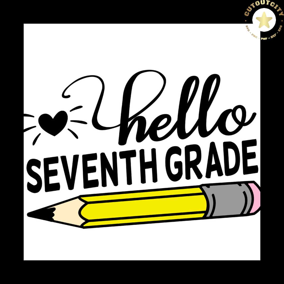 Hello seventh grade PNG SVG, Seventh grade SVG | Inspire Uplift
