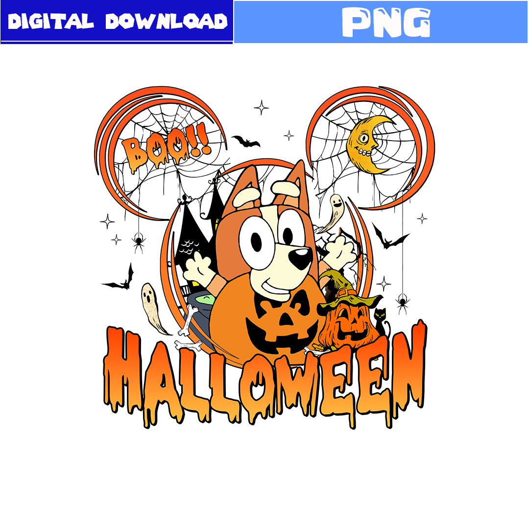 Bluey Boo Halloween Png, Bluey Png, Halloween Bingo Png, Mic | Inspire ...