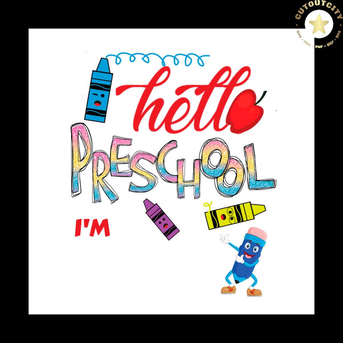 hello preschool svg - Inspire Uplift