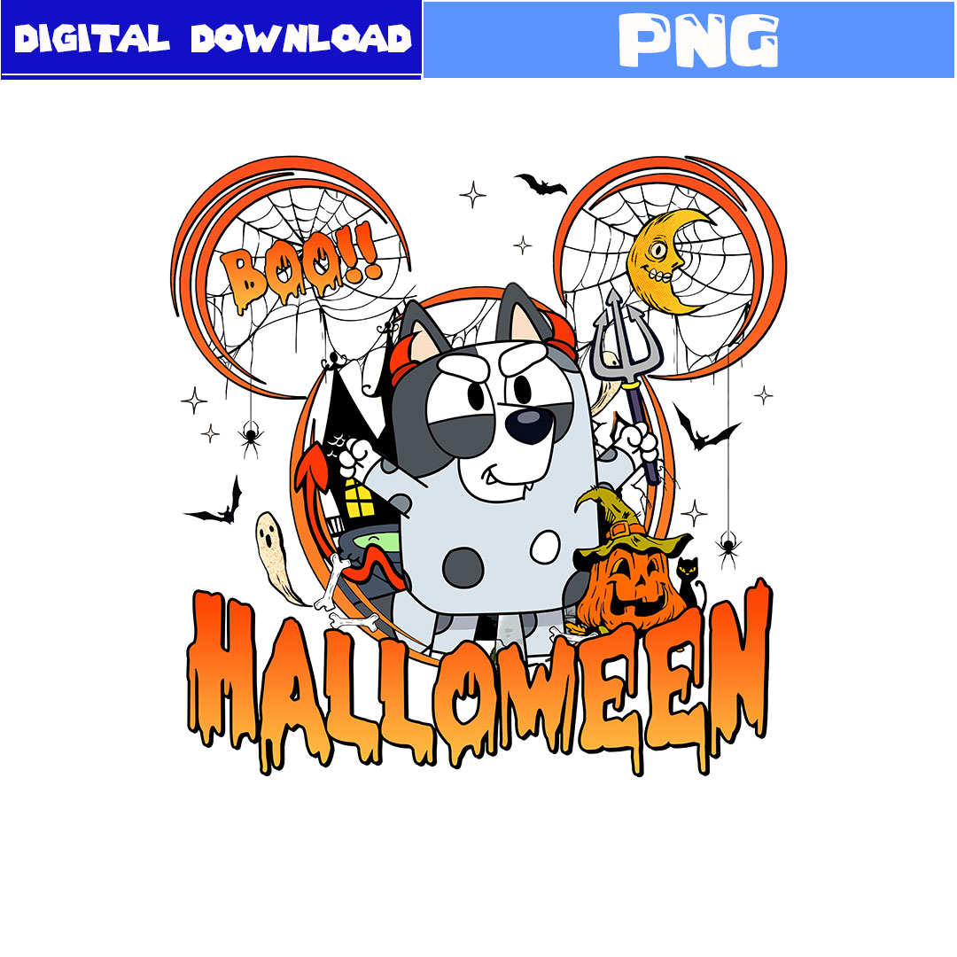 Bluey Boo Halloween Png, Bluey Png, Bluey Muffin Png, Mickey | Inspire ...