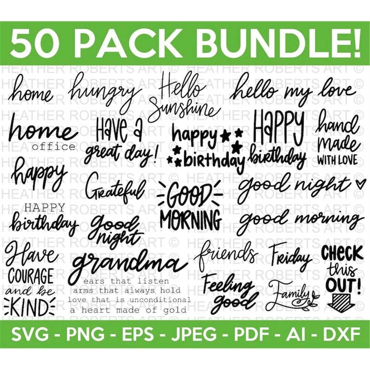 Quotes and Calligraphy Svg Bundle, Positive Quotes, Calligra | Inspire ...