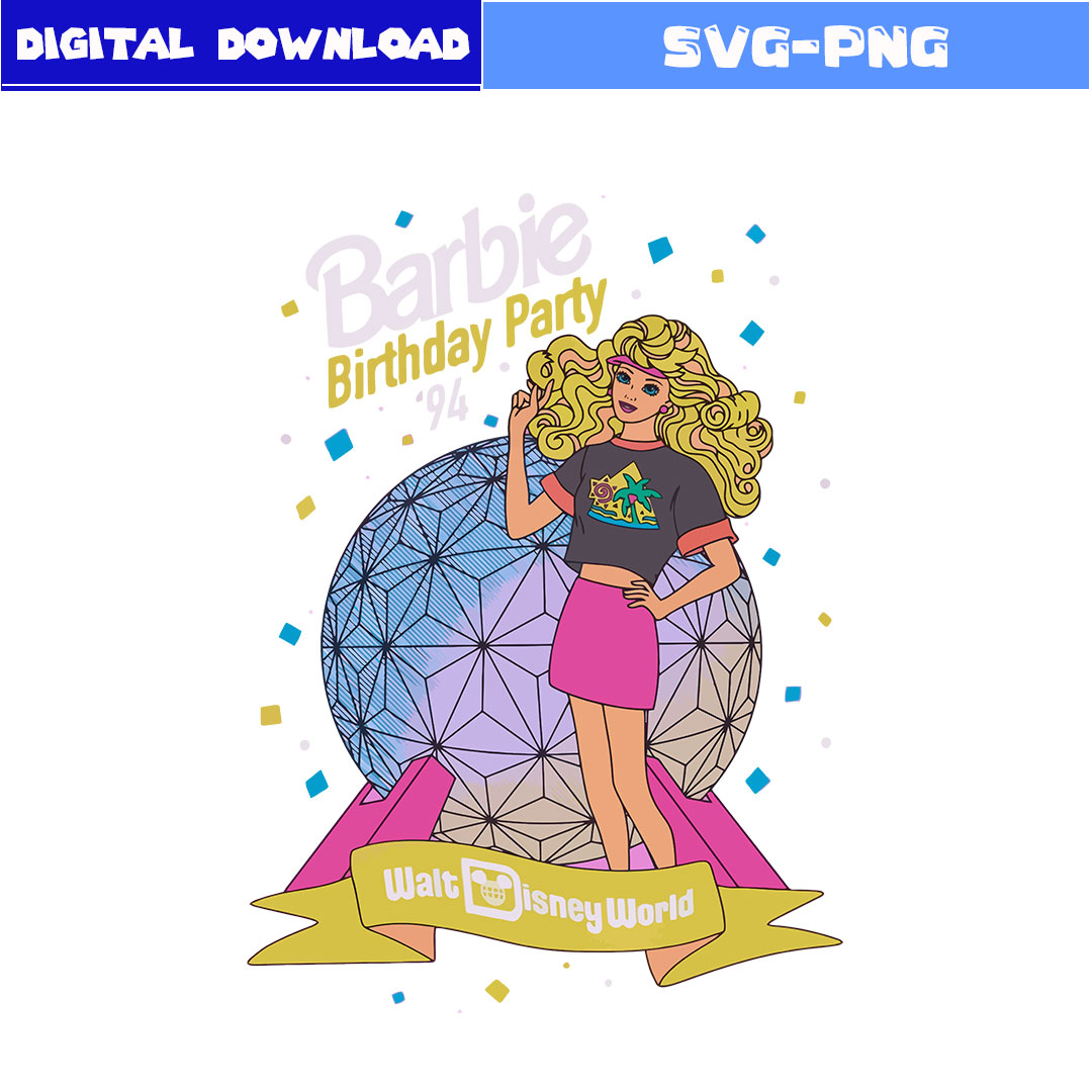 Barbie Birthday Party Svg, Disney Svg, Barbie Princess Svg, | Inspire ...