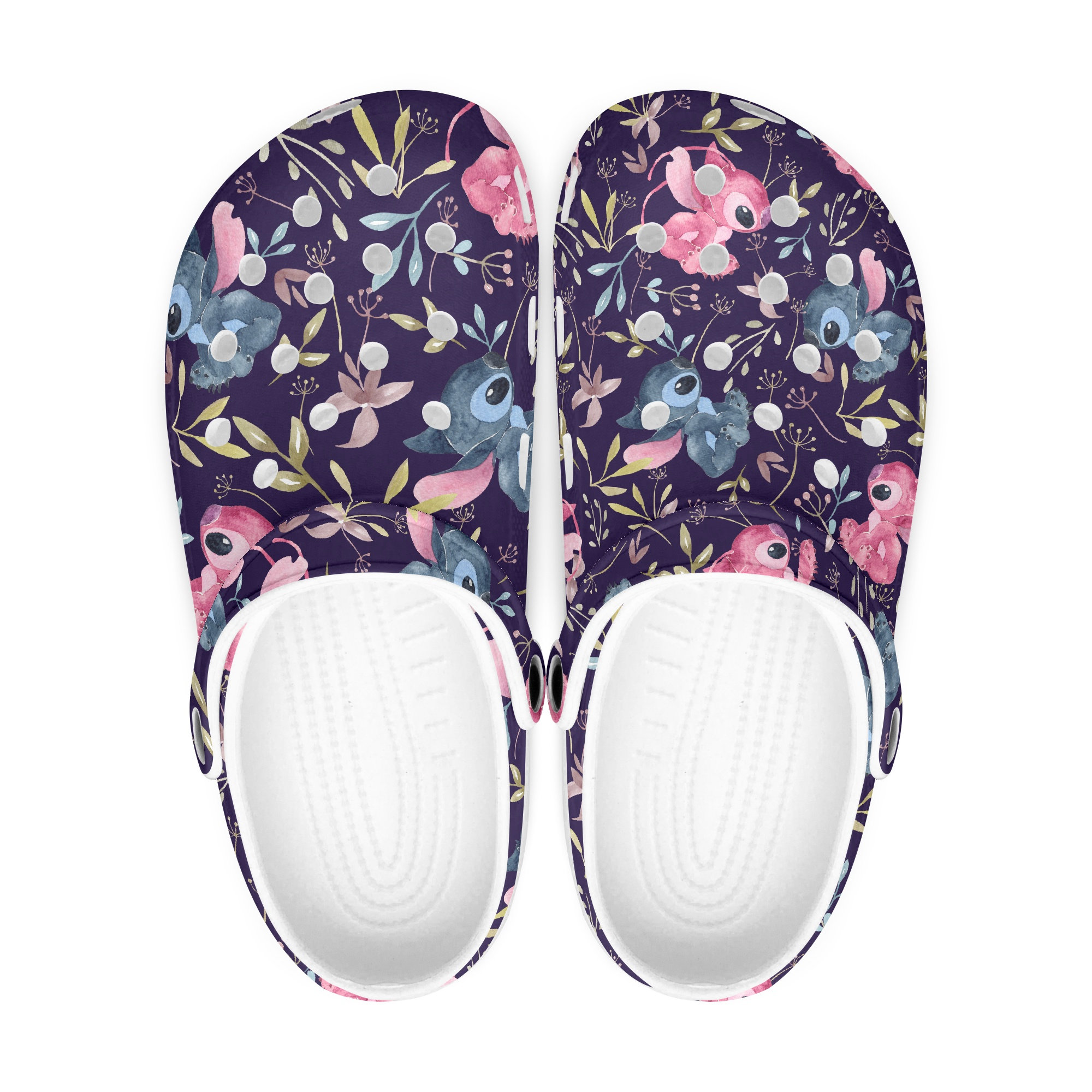 Cute, Stitch and Angel Sandals, Stitch and Angel Clog Shoes, | Inspire ...