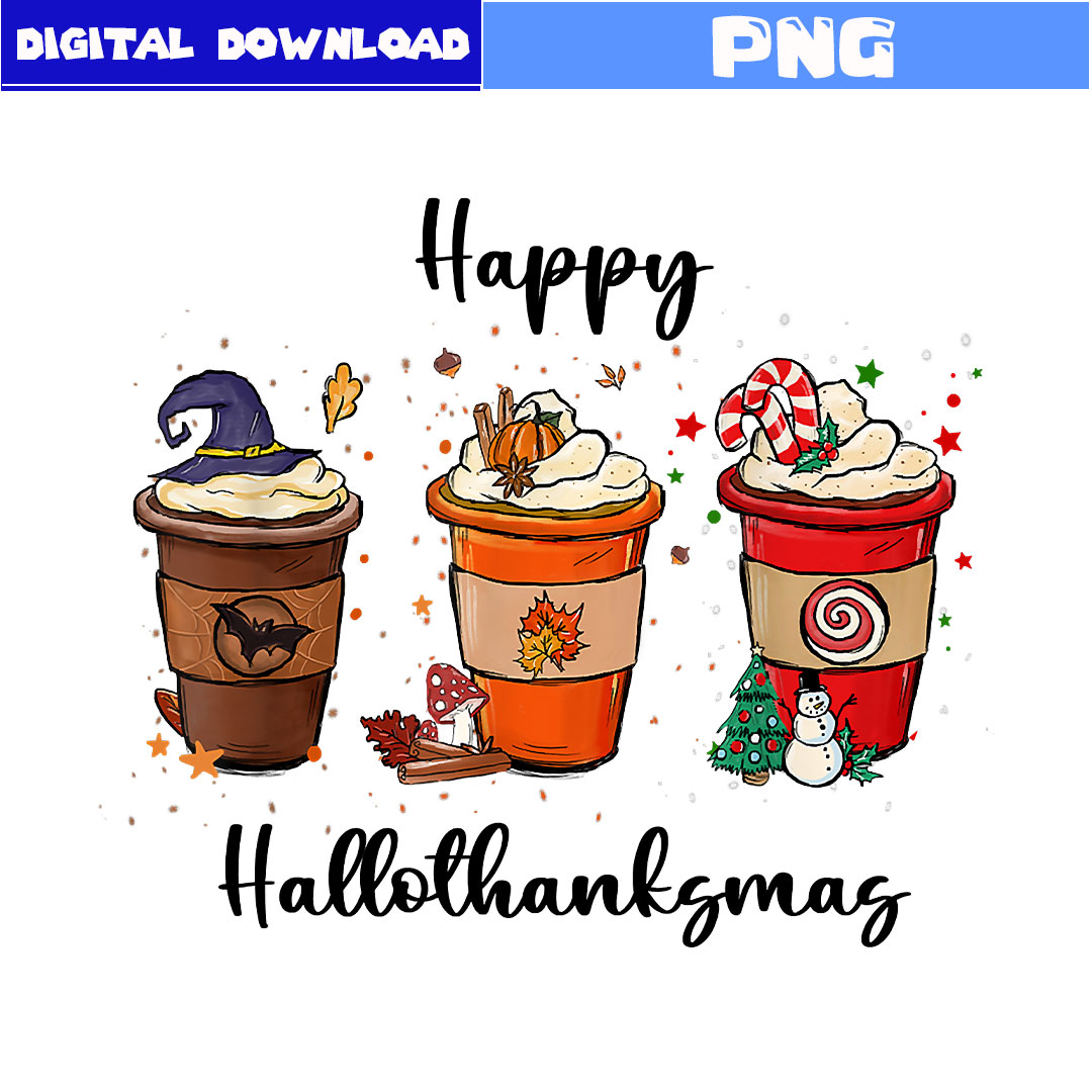 Happy Hallothanksma Png, Hallomas Coffee Png, Hallothanksma | Inspire ...
