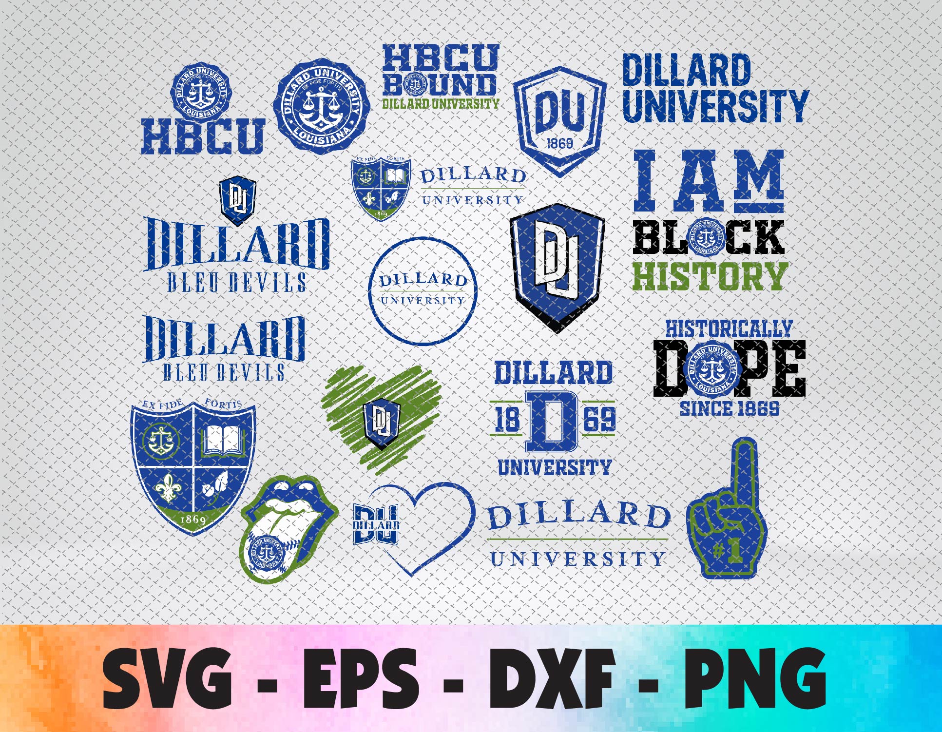 Dillard University Artwork HBCU Collection, SVG, PNG, EPS, D | Inspire ...