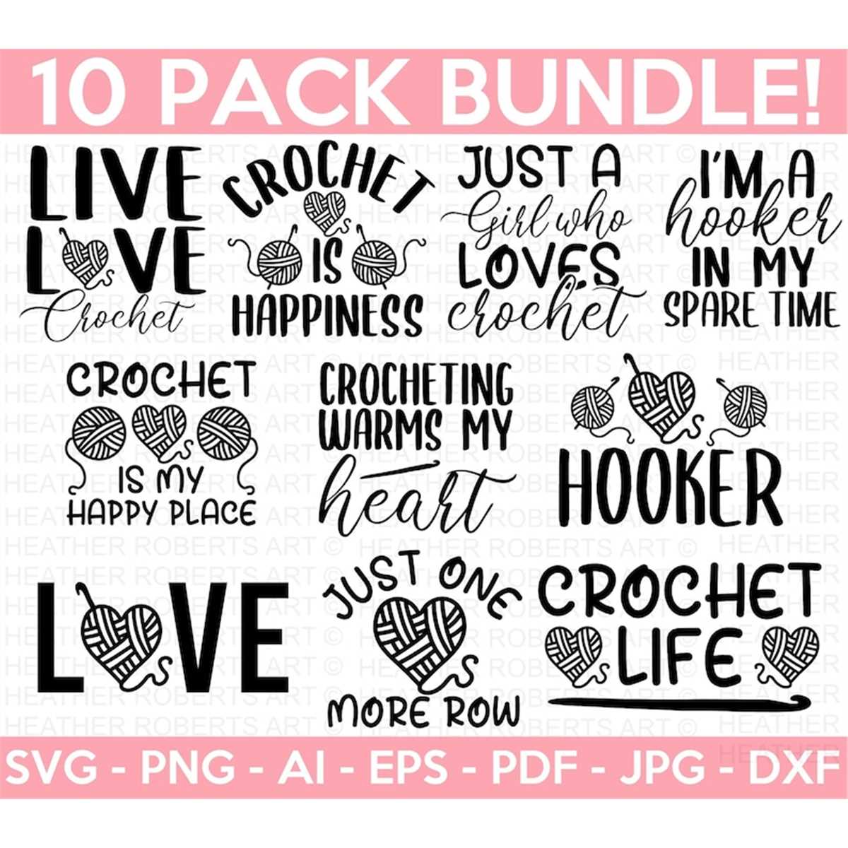 Crochet SVG Bundle, Crochet SVG, Crochet Quotes SVG, Hook Sv | Inspire ...