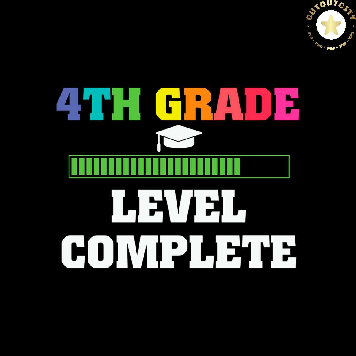 4th grade level complete SVG PNG, 4th grade PNG, Graduation | Inspire ...