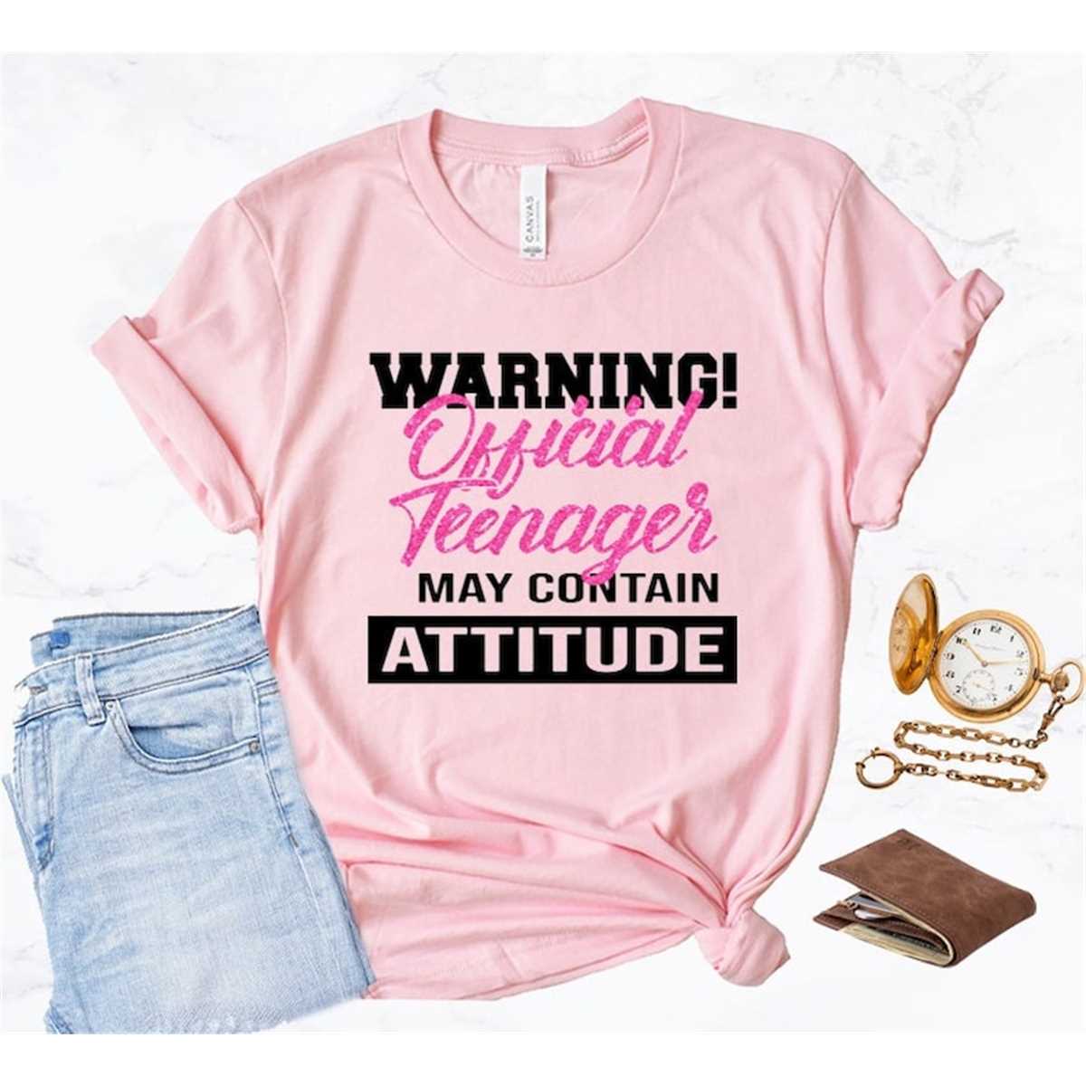 Official Teenager Shirt, Thirteen Year Old Girl, Thirteenth - Inspire ...