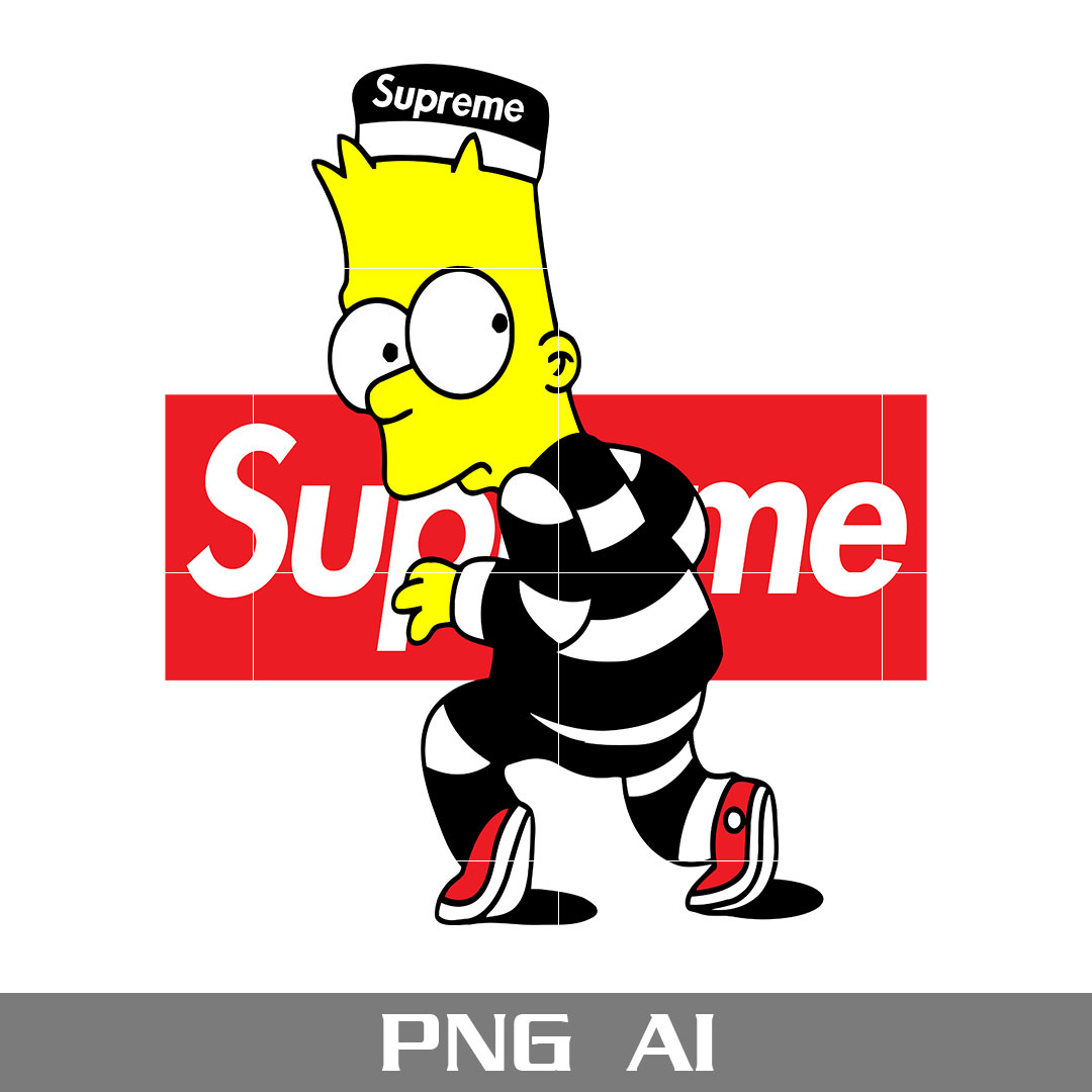 Bart Simpson Supreme Png, Supreme Logo Png, Bart Simpson Png - Inspire ...