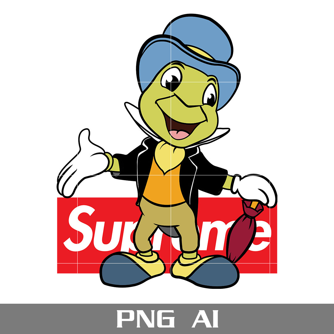 Jiminy Cricket Supreme Png, Supreme Logo Png, Jiminy Cricket | Inspire ...