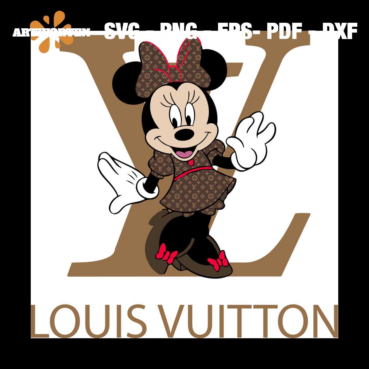Louis Vuitton & Disney Minnie Mouse SVG, Louis Vuitton Logo | Inspire ...