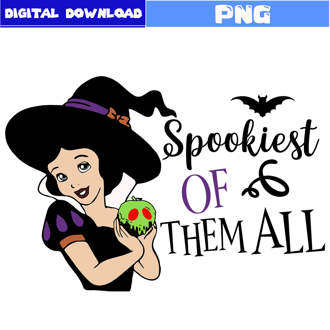 Halloween Princess Png, Spookiest Of Them All Png, Snow Whit | Inspire ...
