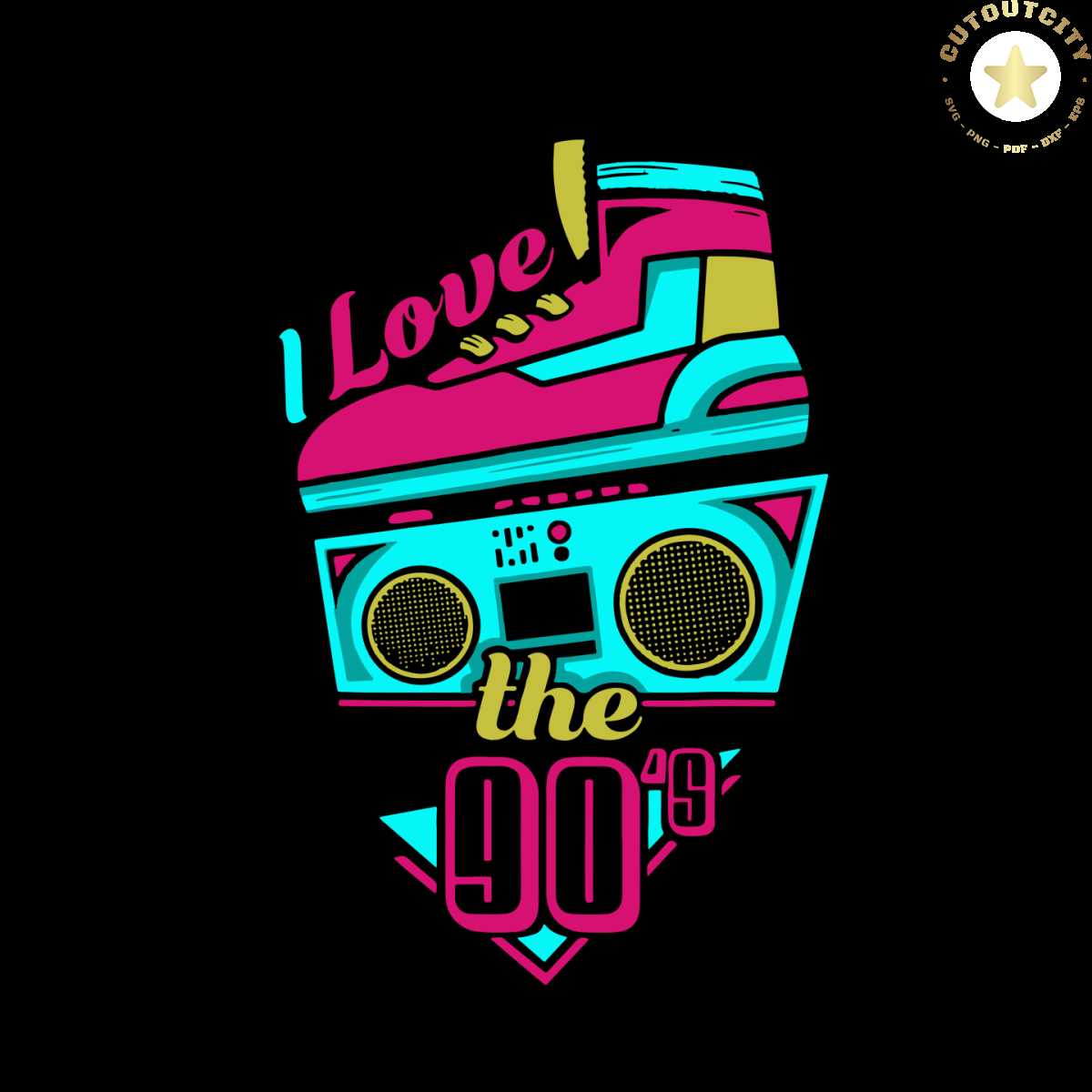 I love the 90's, 90s svg, 90 shirt svg, retro vintage svg, c | Inspire ...