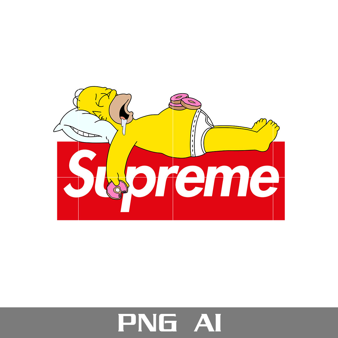 Homer Simpson Supreme Png, Supreme Logo Png, Homer Simpson P | Inspire ...