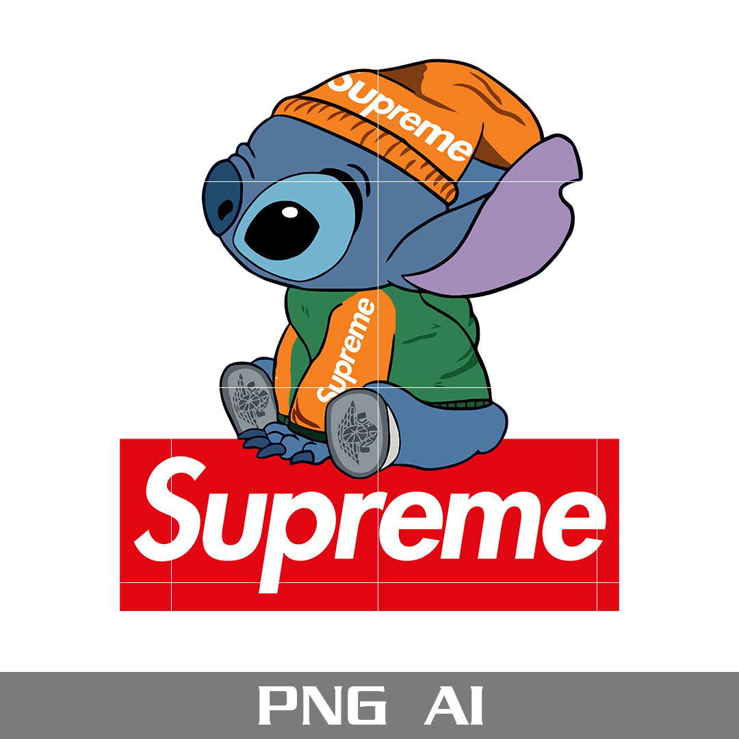 Stitch Supreme Png, Supreme Logo Png, Stitch Png, Cartoon Su - Inspire ...