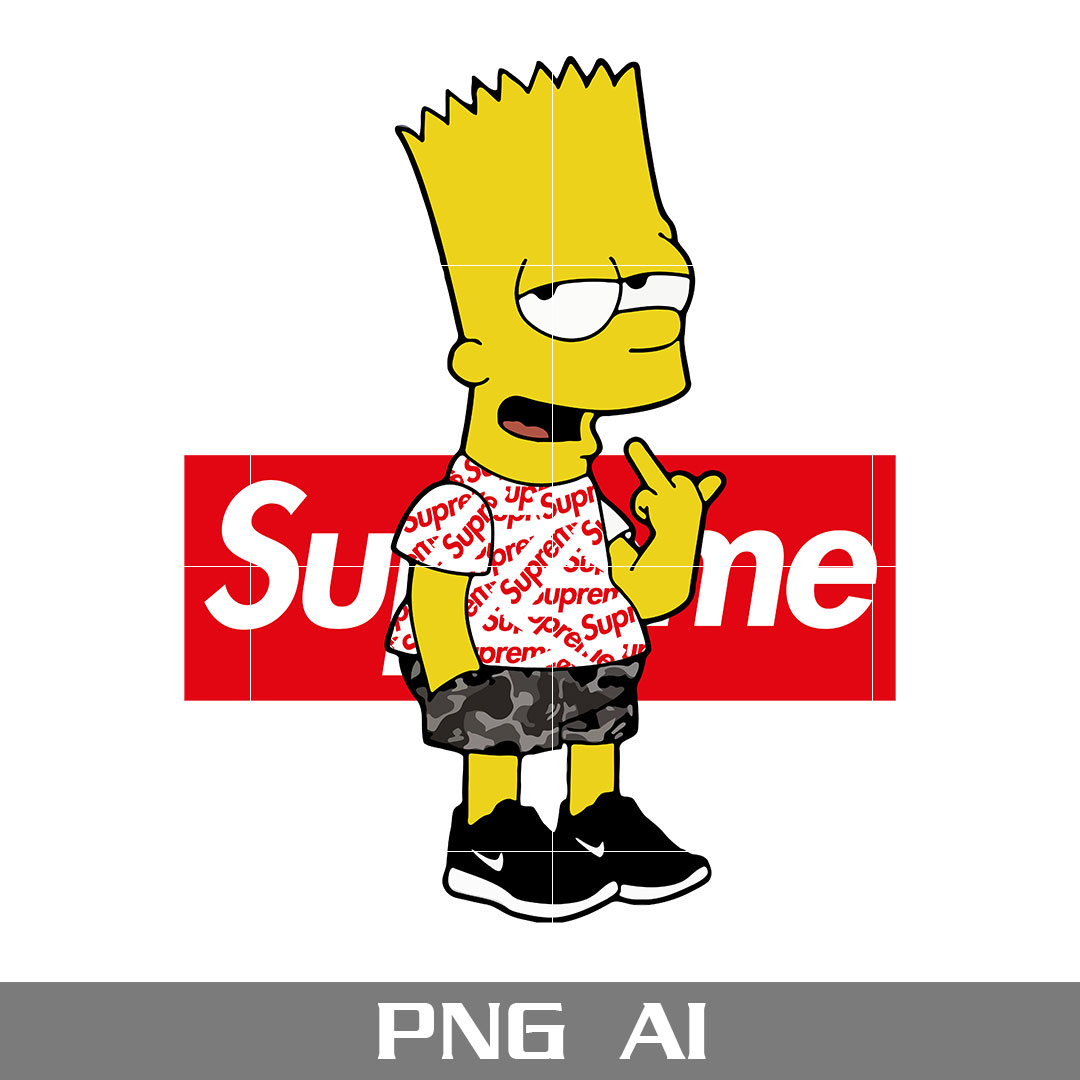 Supreme Bart Simpson Png, Supreme Logo Png, Bart Simpson Png | Inspire ...