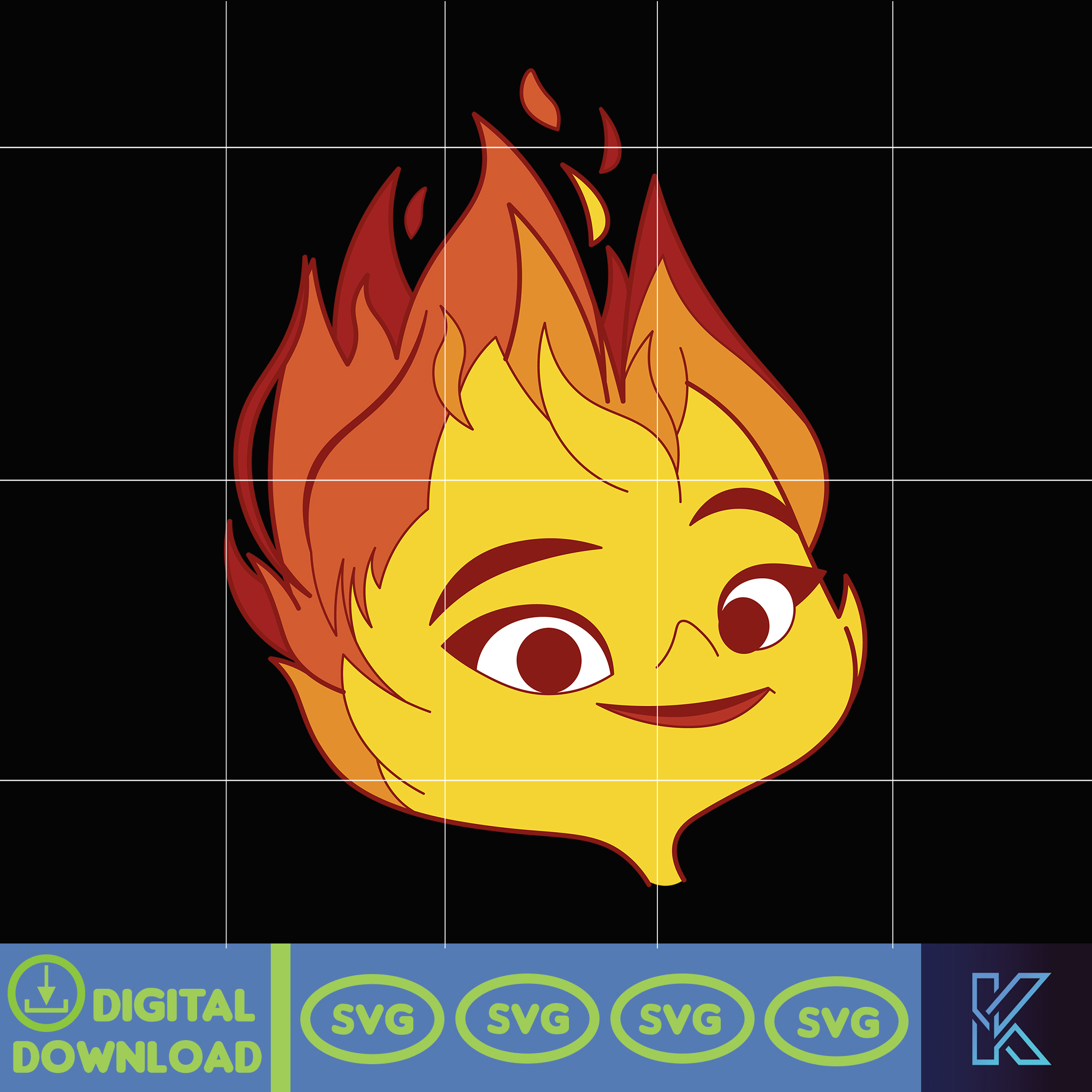 Elemental clipart set Svg, Elemental Svg cut files for Cricu - Inspire ...