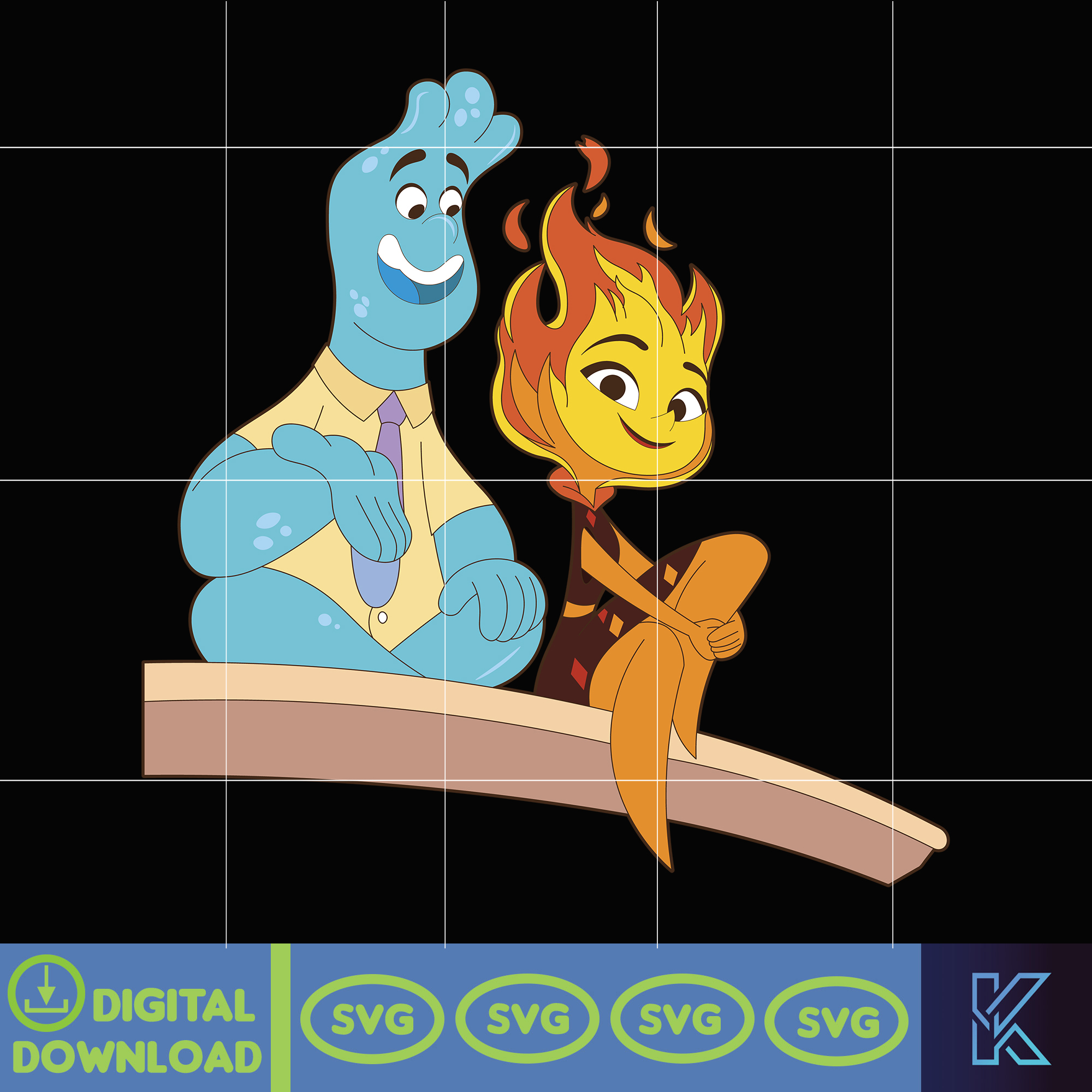 Elemental clipart set Svg, Elemental Svg cut files for Cricu - Inspire ...