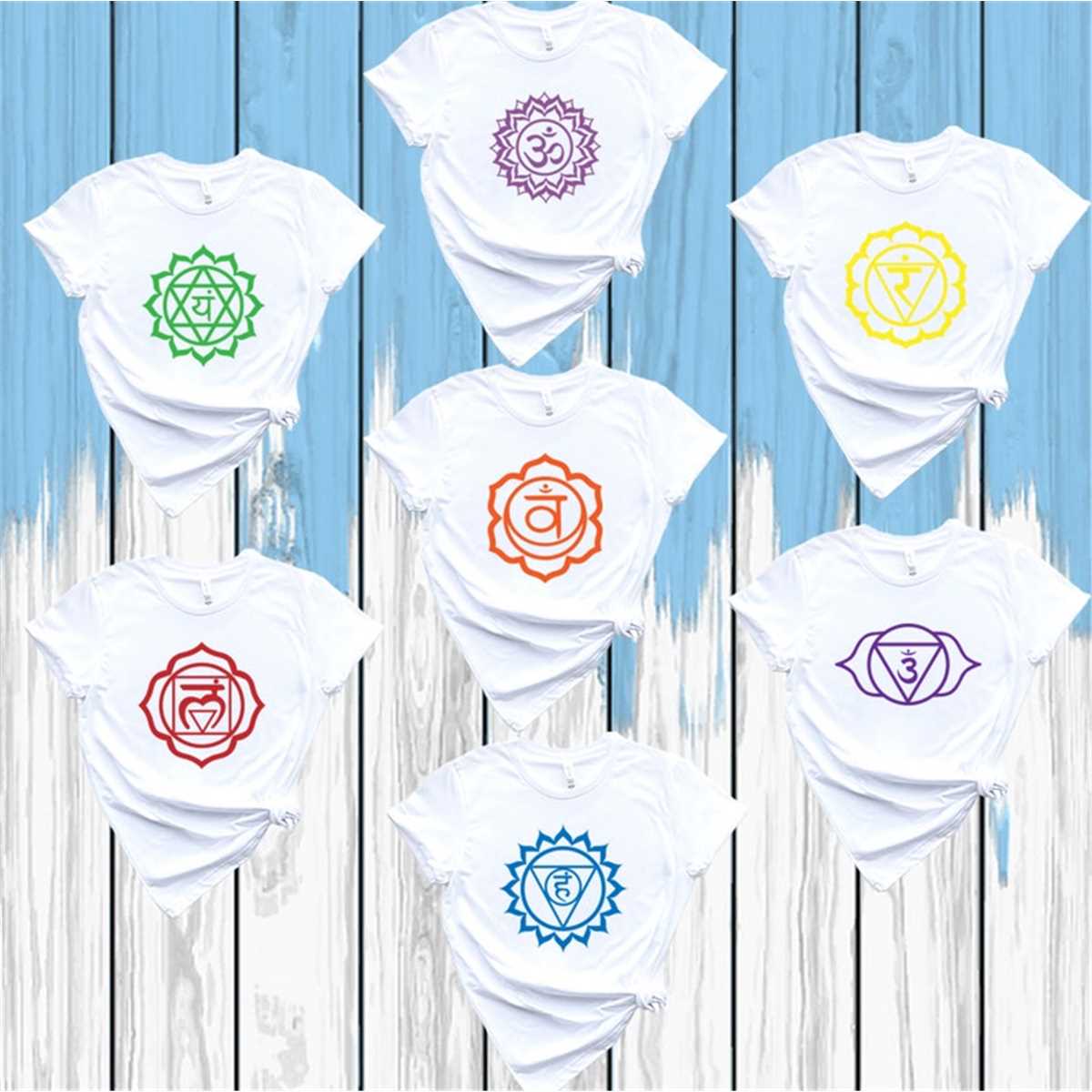 Seven Chakras, Chakra Symbol, Yoga Meditation, Yoga Shirt, M - Inspire ...