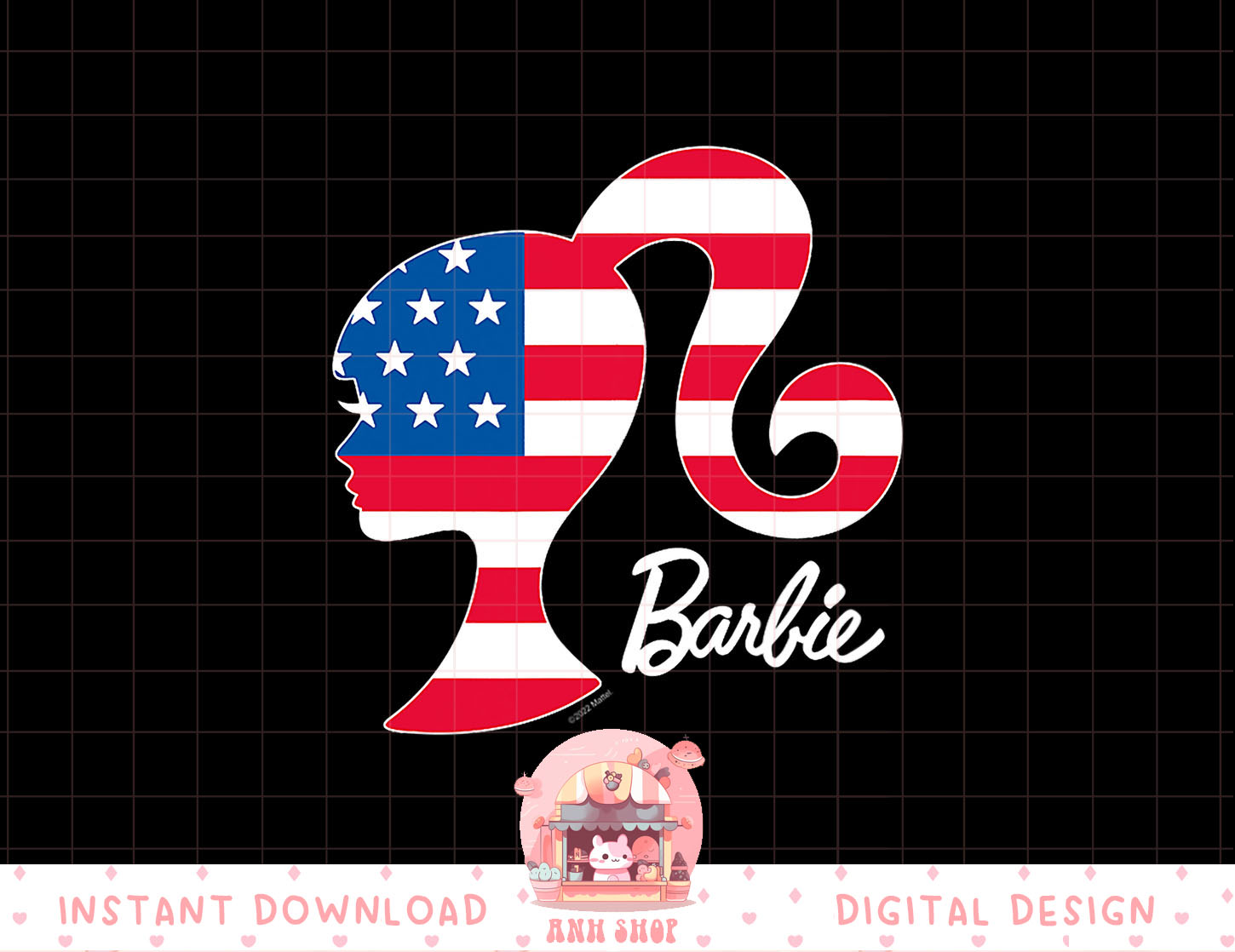 Barbie - Barbie Logo USA Flag png, sublimation copy | Inspire Uplift