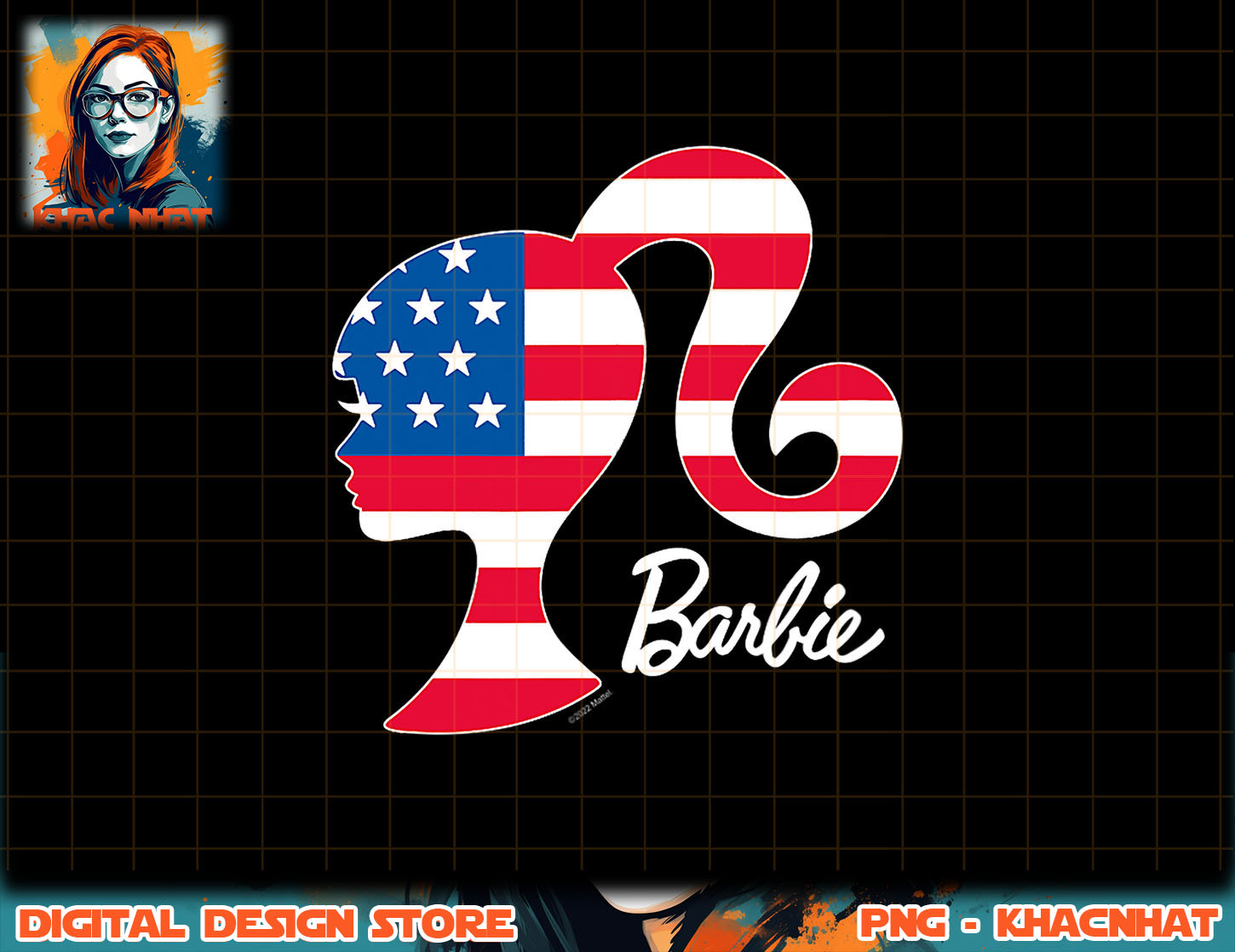 Barbie - Barbie Logo USA Flag png, sublimation copy | Inspire Uplift