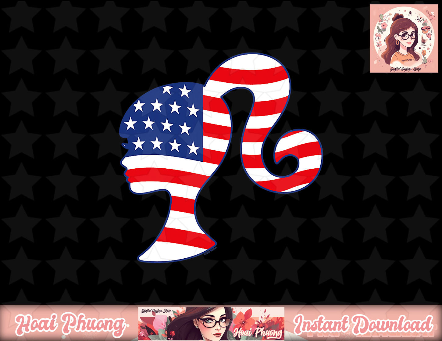 Barbie - Fourth of July - Flag Profile png, sublimation copy | Inspire ...