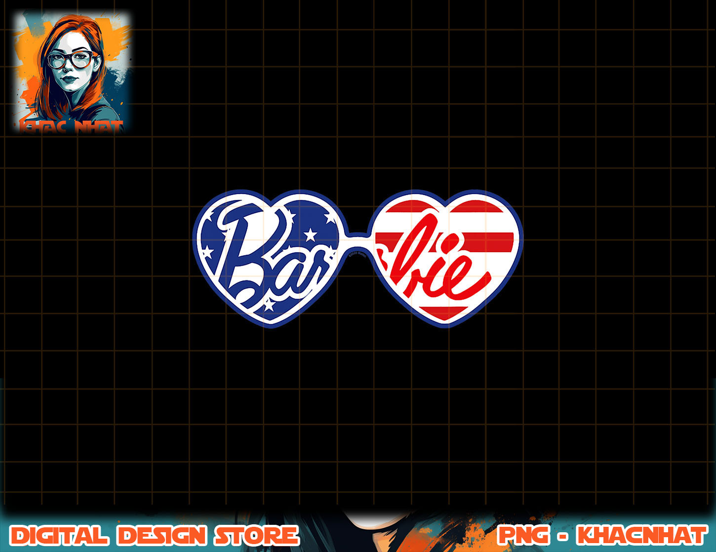 Barbie - Fourth of July - Flag Sunglasses png, sublimation c | Inspire ...