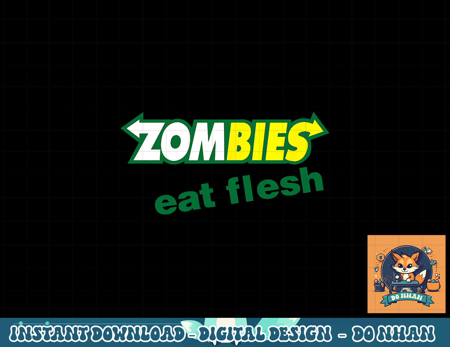 Funny Zombies Eat Flesh Scary Food Halloween Costume T Shirt - Inspire ...