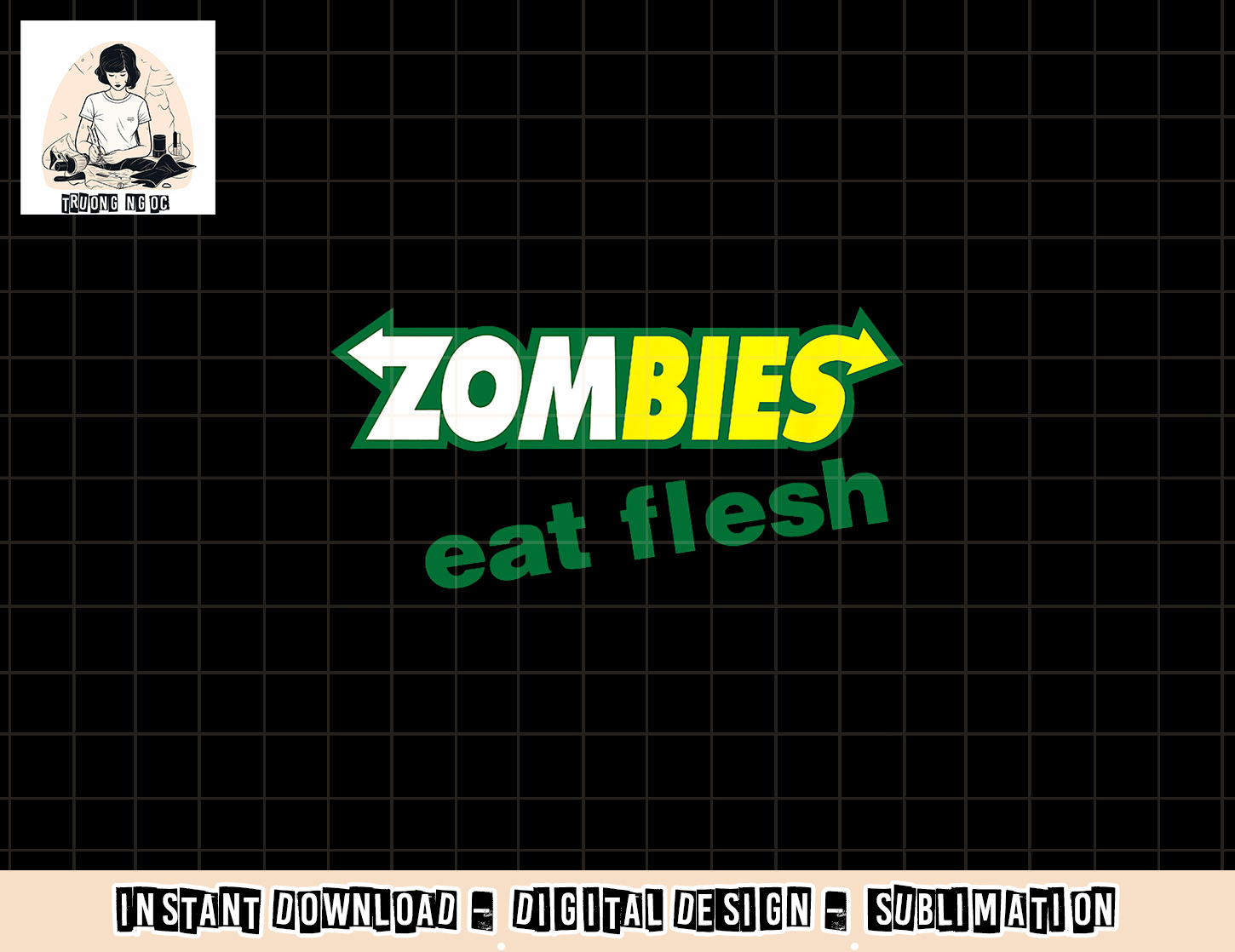Funny Zombies Eat Flesh Scary Food Halloween Costume T Shirt | Inspire ...