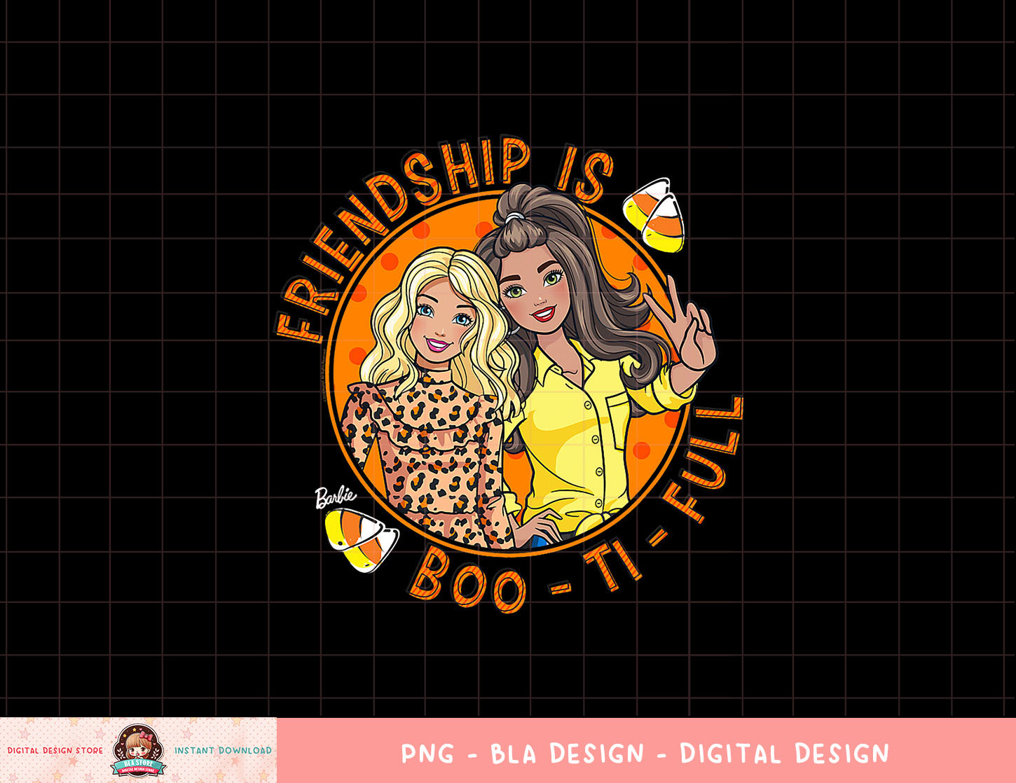 Barbie - Halloween Friendship Is BOO - TI - FULL png, sublim | Inspire ...